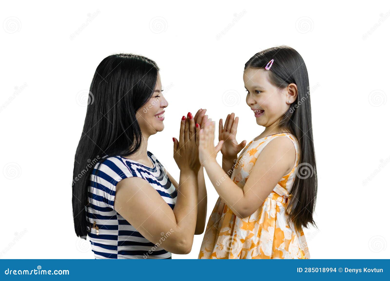 Young Asian Mother Playing Clapping Game with Her Daughter. Stock Photo ... Young Asian Mother Playing Clapping Game with Her Daughter. Stock Photo ...