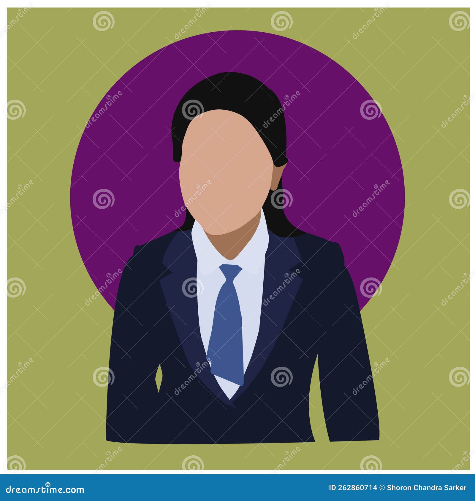 Young Asian Office Girl Vector Avatar. Stock Vector - Illustration of ...