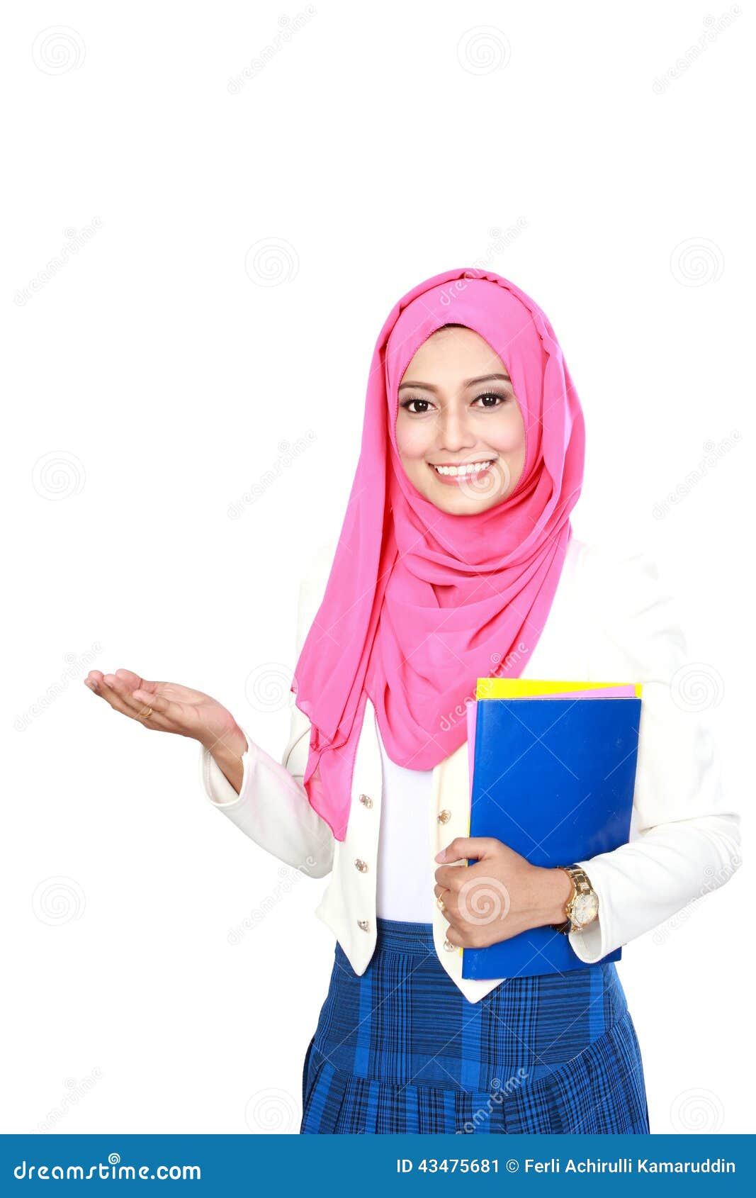 Young Asian Student Woman Presentation Stock Image - Image of smile ...