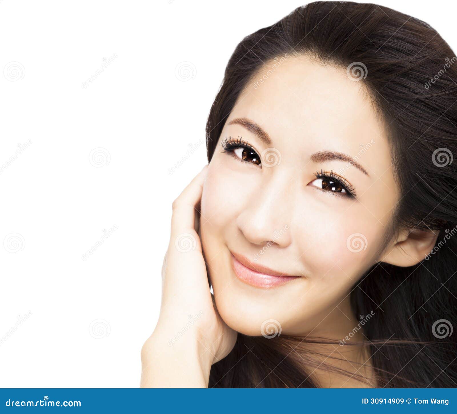 Young asian Woman face stock image. Image of fresh, calm - 30914909