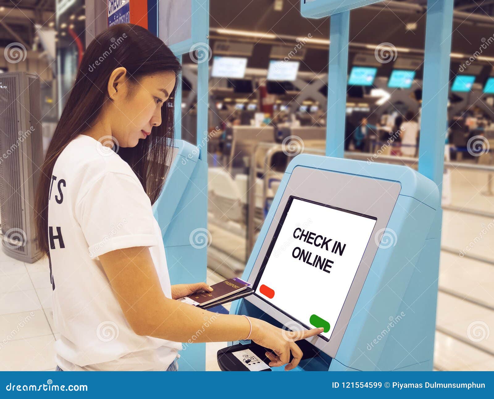 Check-in Kiosk Tablet At Front Desk Of Diagnostic Testing Stock ...