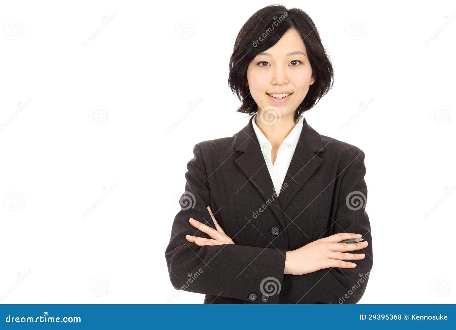 Young Asian Women Link Arms Stock Photo - Image of information ...