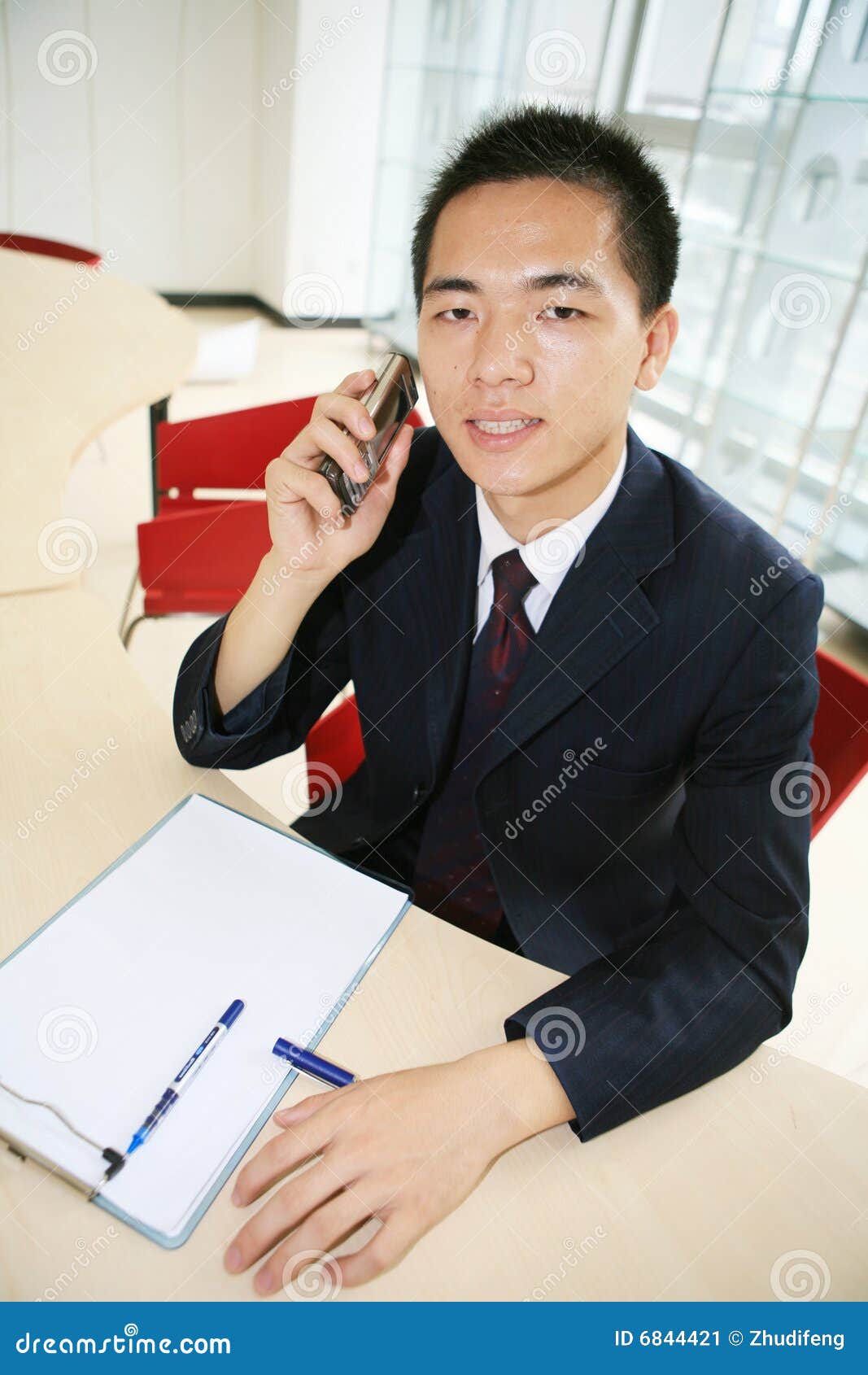 Young Asian Working in Office Stock Image - Image of modern, china: 6844421
