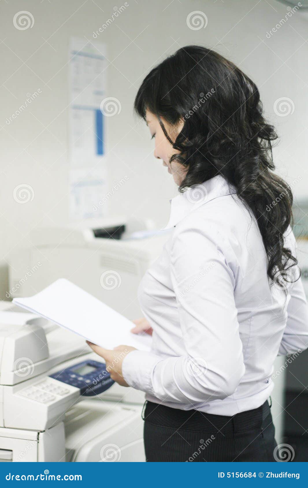 Young Asian Working with Print Stock Photo - Image of teen, ling: 5156684