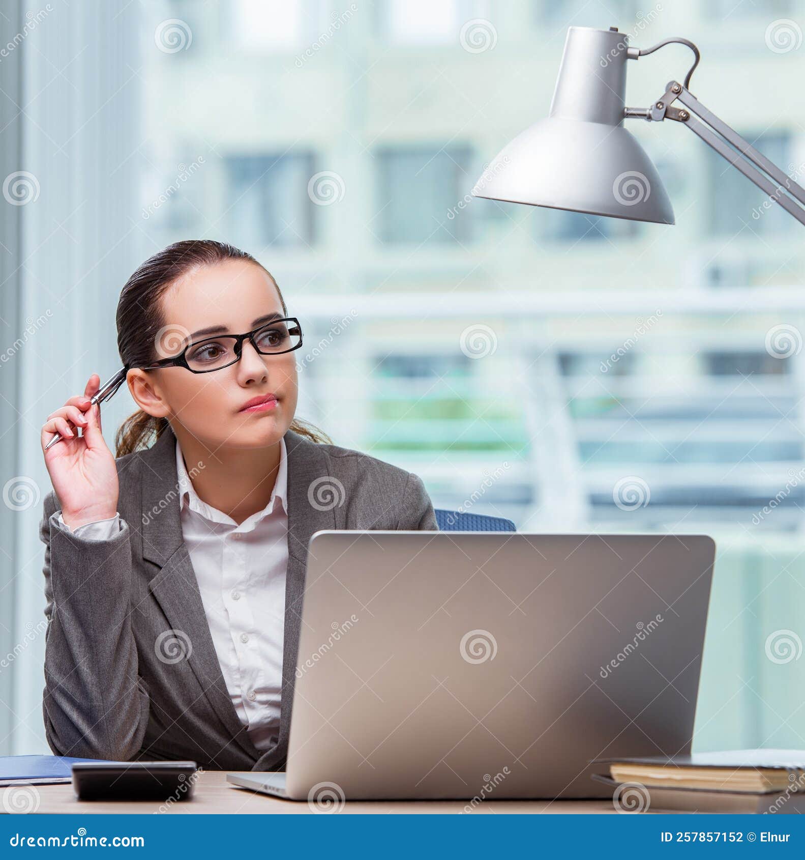 Young Assistant Working in the Office Stock Photo - Image of pretty ...