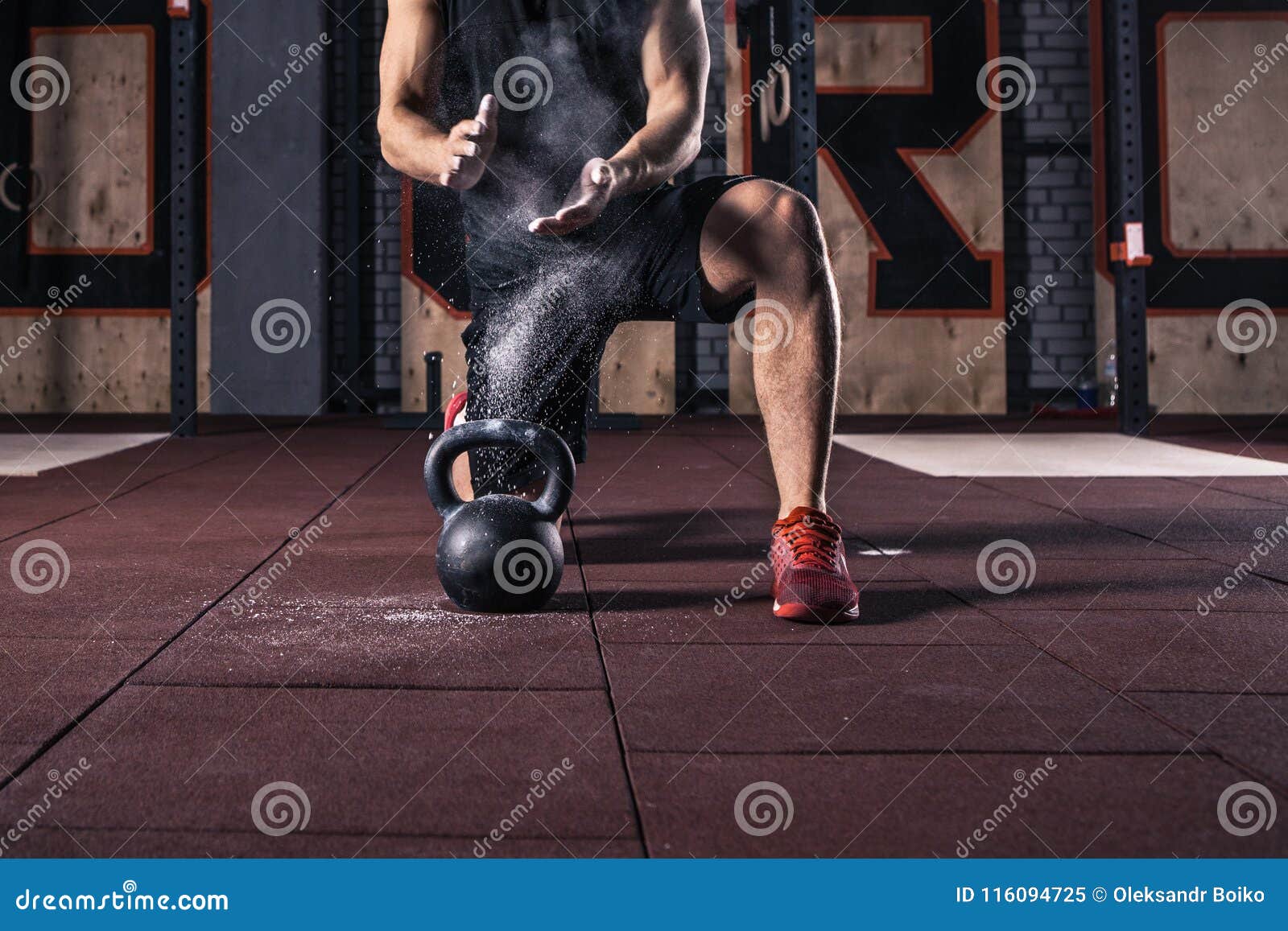 Young Athlete Getting Ready for Training Stock Image - Image of muscle ...