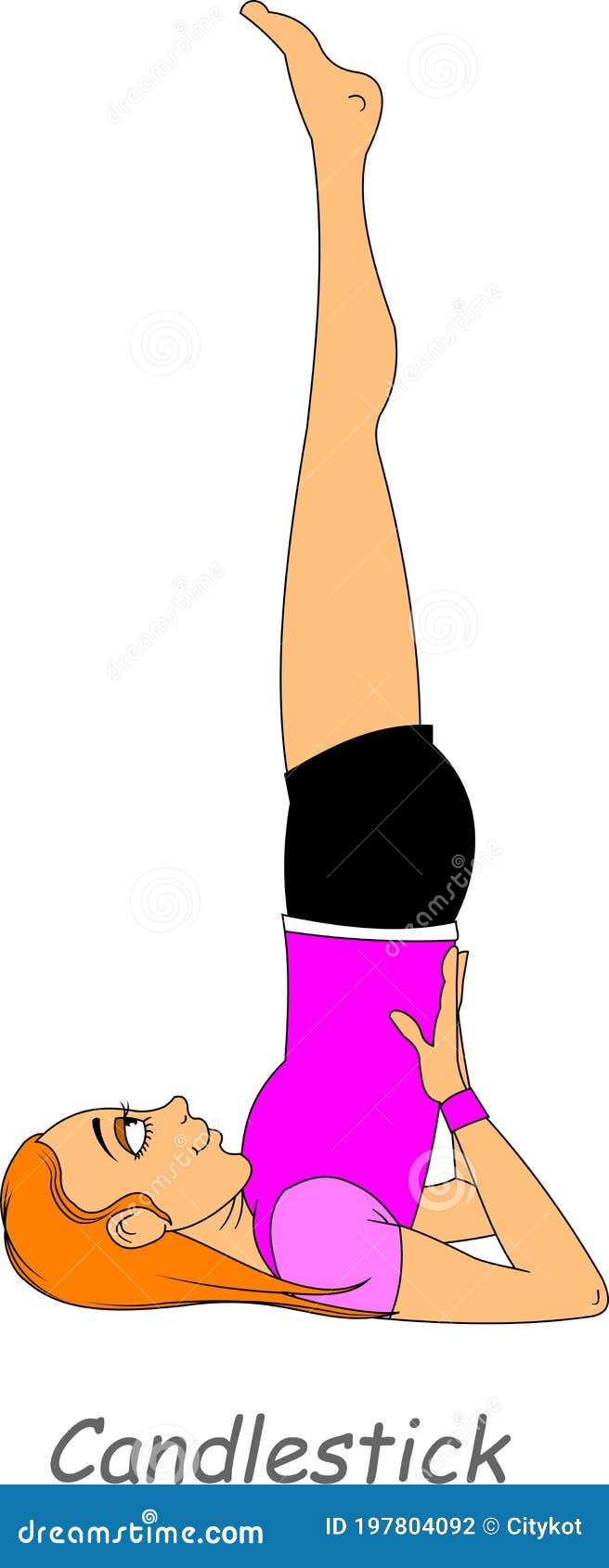 Candlestick stock vector. Illustration of gymnastic - 197804092