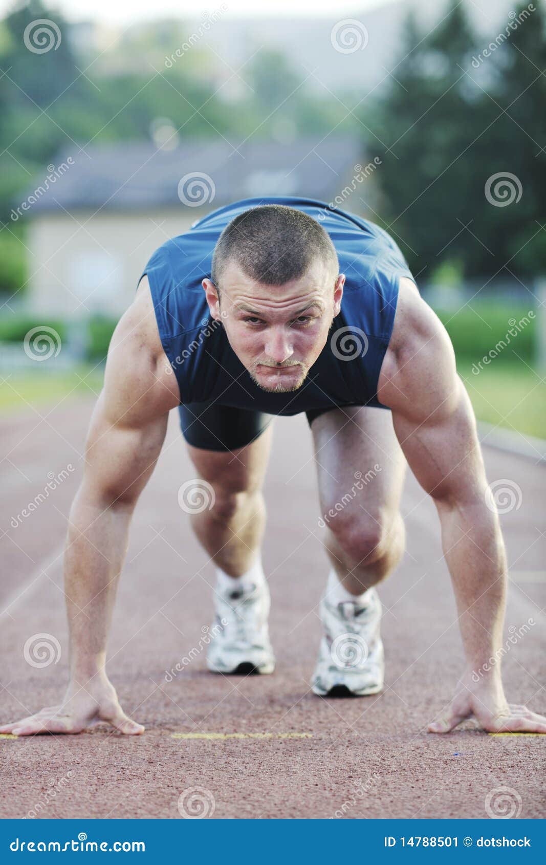 Young athlete on start stock image. Image of lifestyle - 14788501