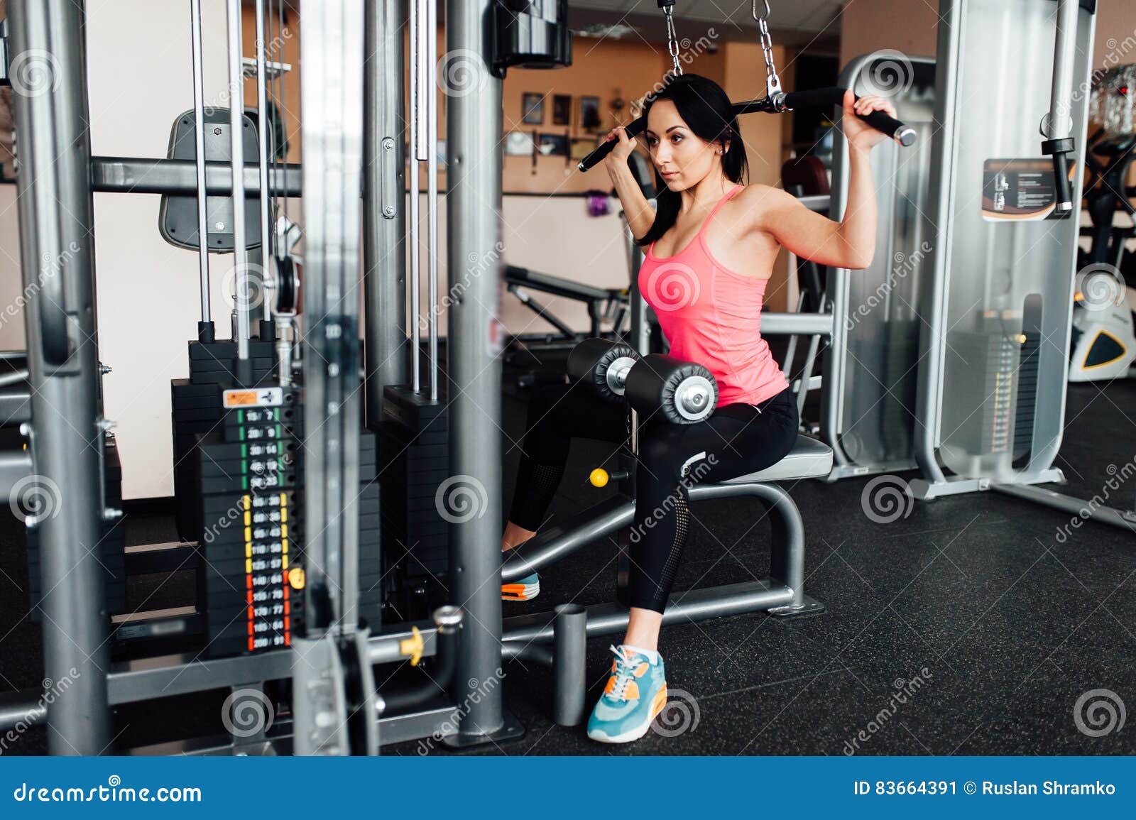 Young Athletic Woman in the Gym Stock Image - Image of girl, gymnastics ...