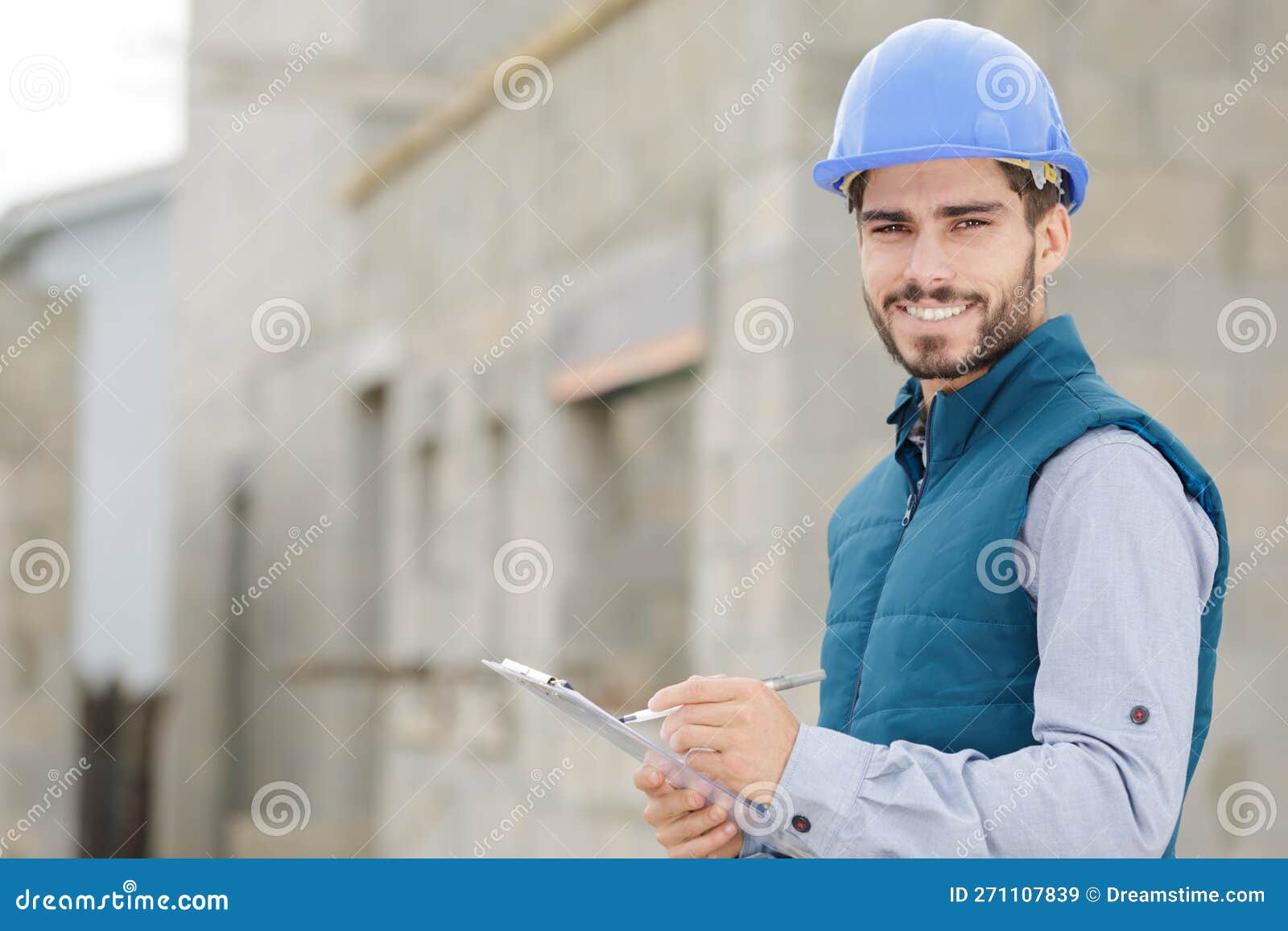 Young Attractive Builder Man on 20s Posing Happy Confident Stock Image ...