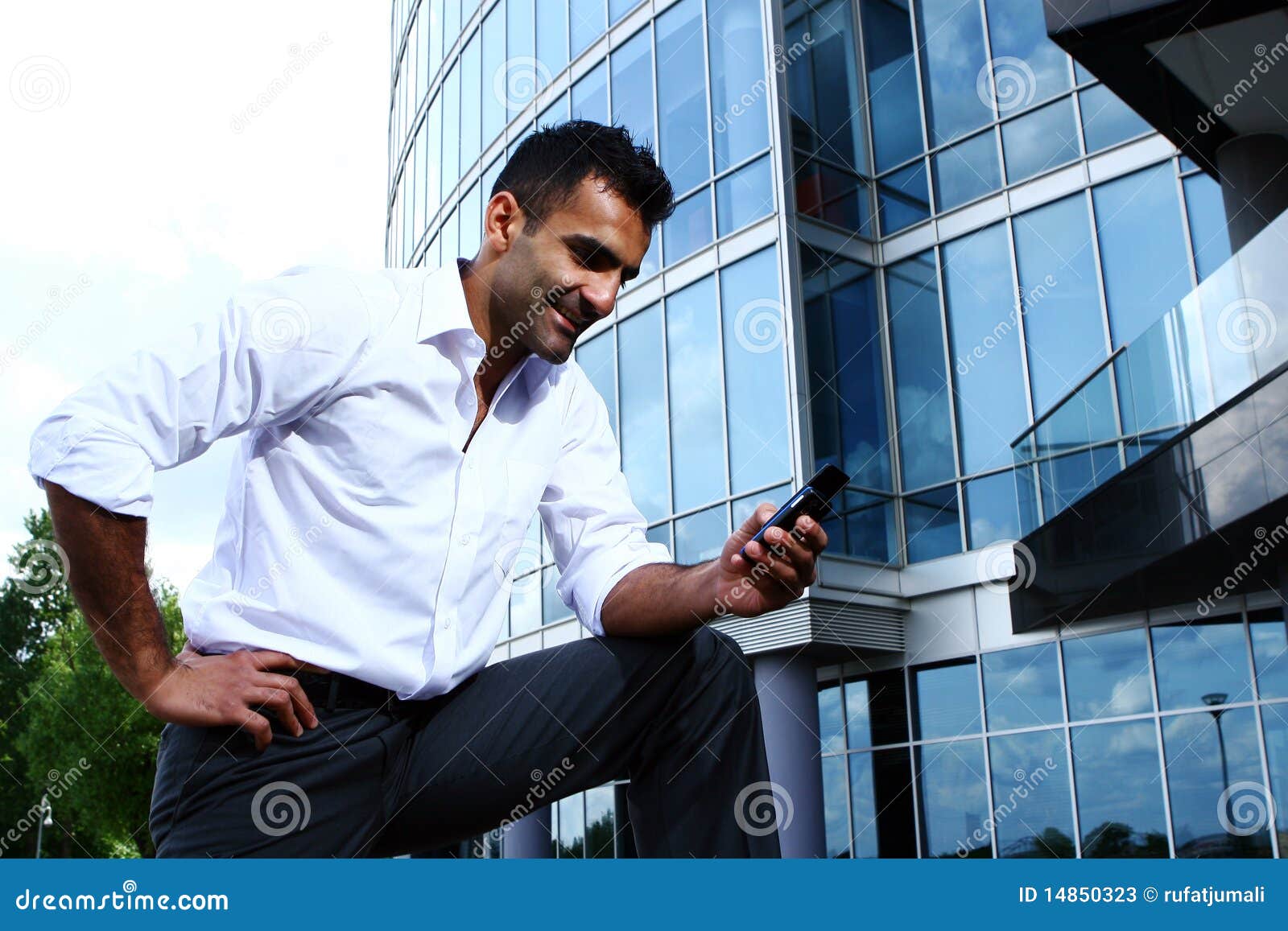 Young and Attractive Business Man Stock Image - Image of ethnic ...