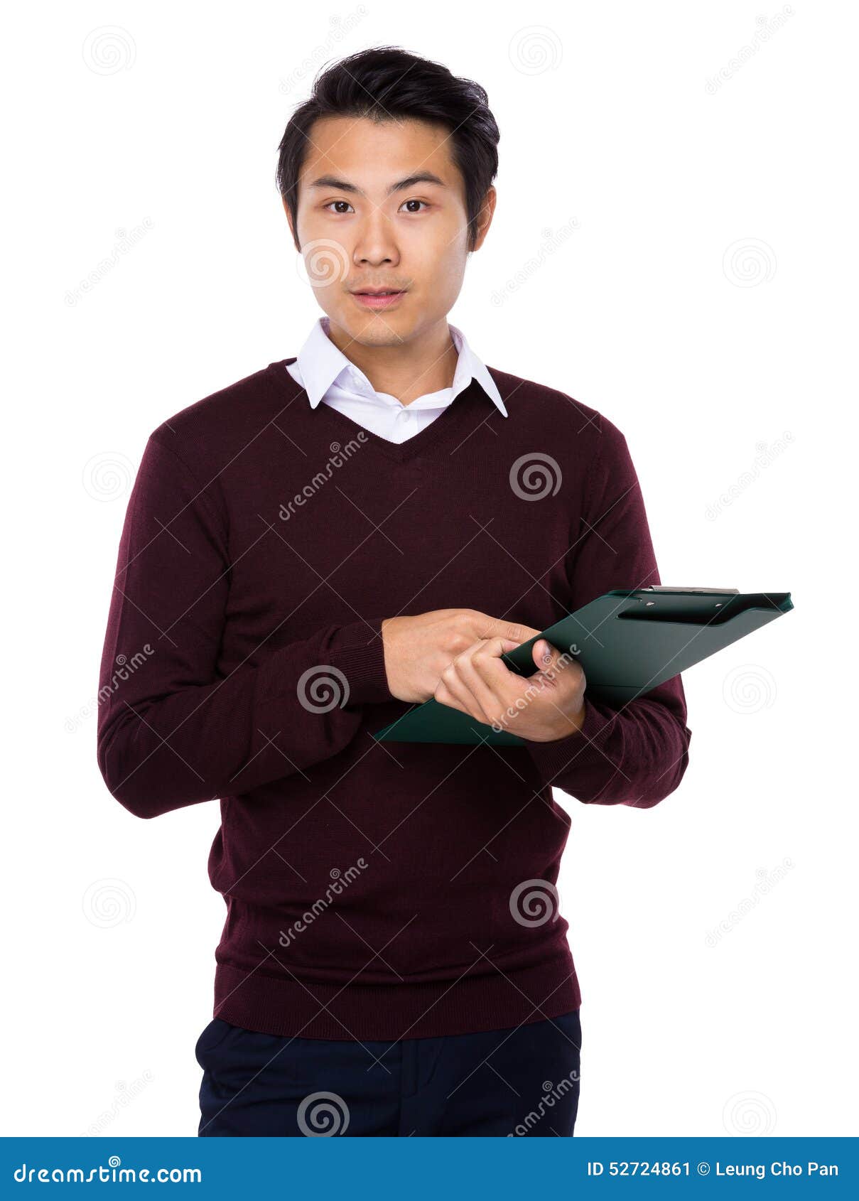 Young Attractive Businessman with Check List Board Stock Image - Image ...
