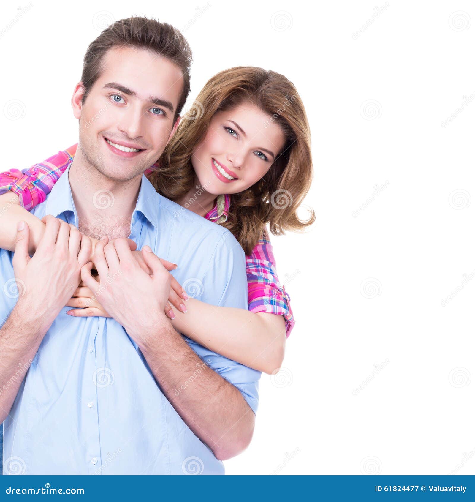 Young Attractive Couple Standing in Studio. Stock Image - Image of ... Young Attractive Couple Standing in Studio. Stock Image - Image of ...