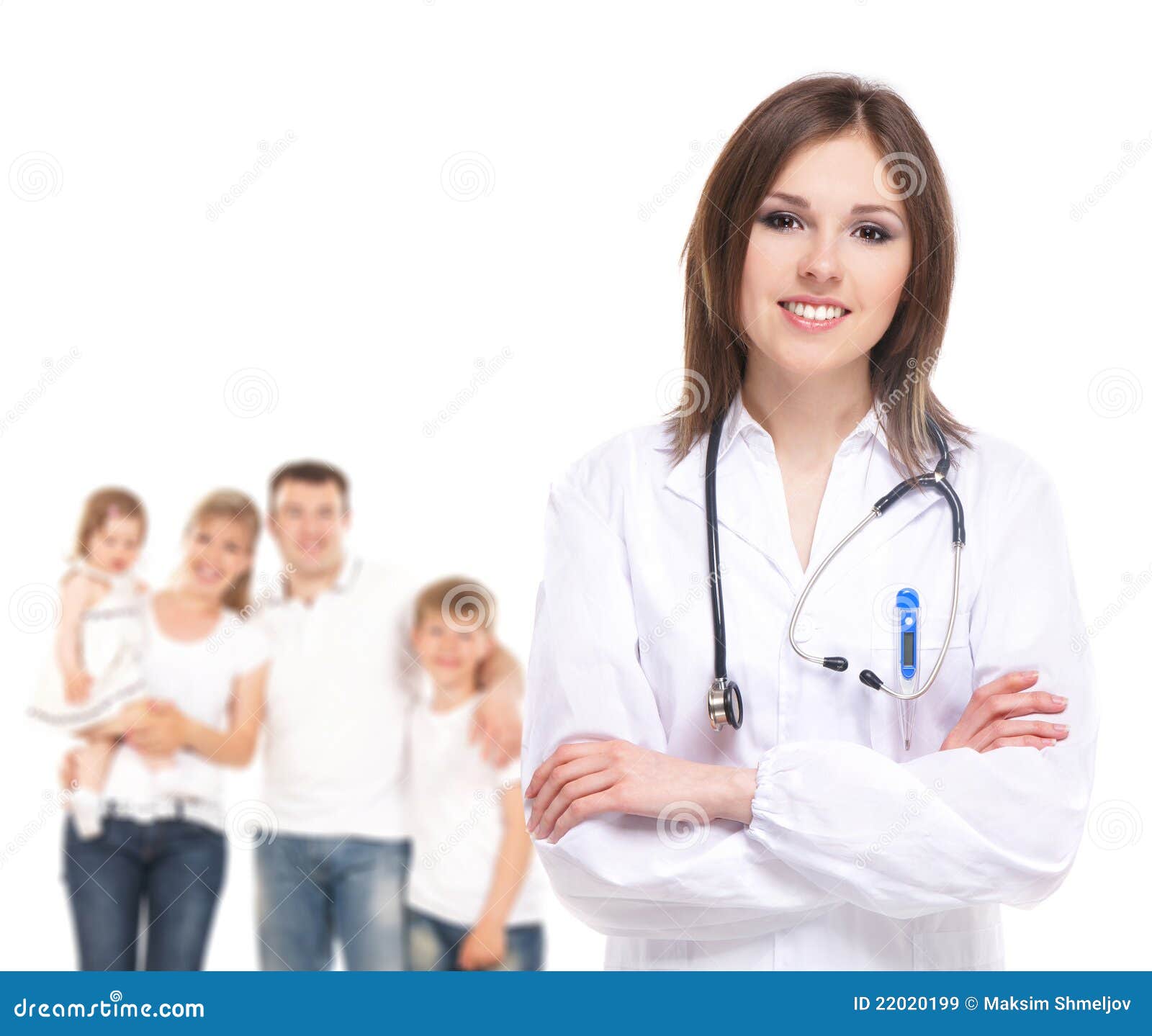 Young Attractive Family Doctor Stock Image - Image of business, medical ...