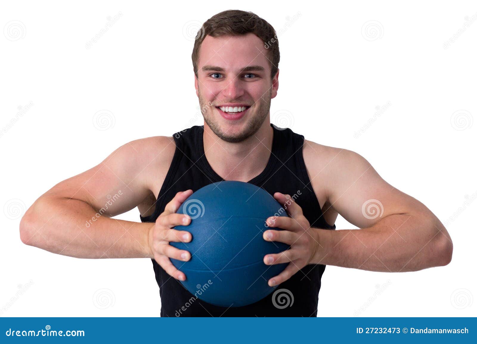 Young Attractive Fitness Coach Stock Image - Image of person, brunette ...