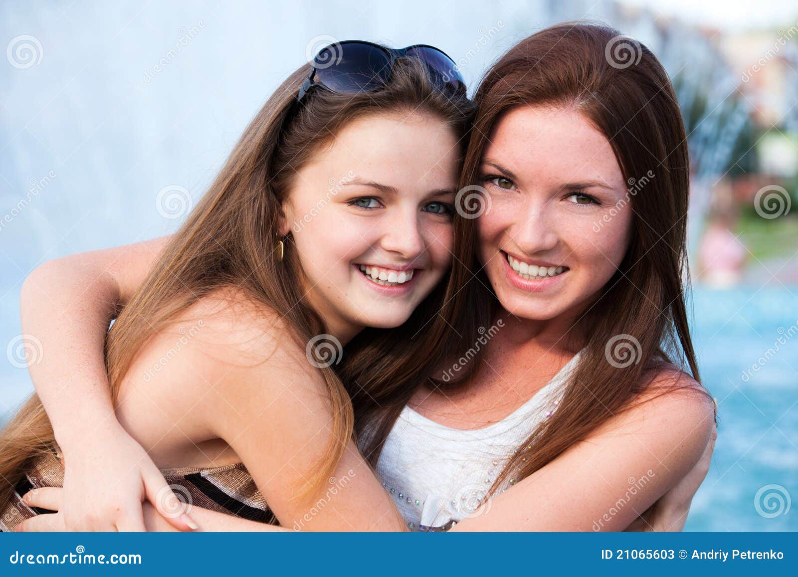 Young and Attractive Girlfriends Have Fun Stock Image - Image of girl ...
