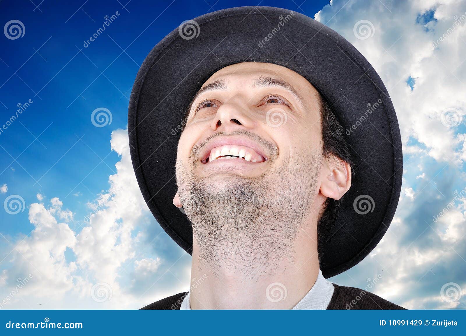 Young Attractive Male with Happy Expression Stock Image - Image of ...