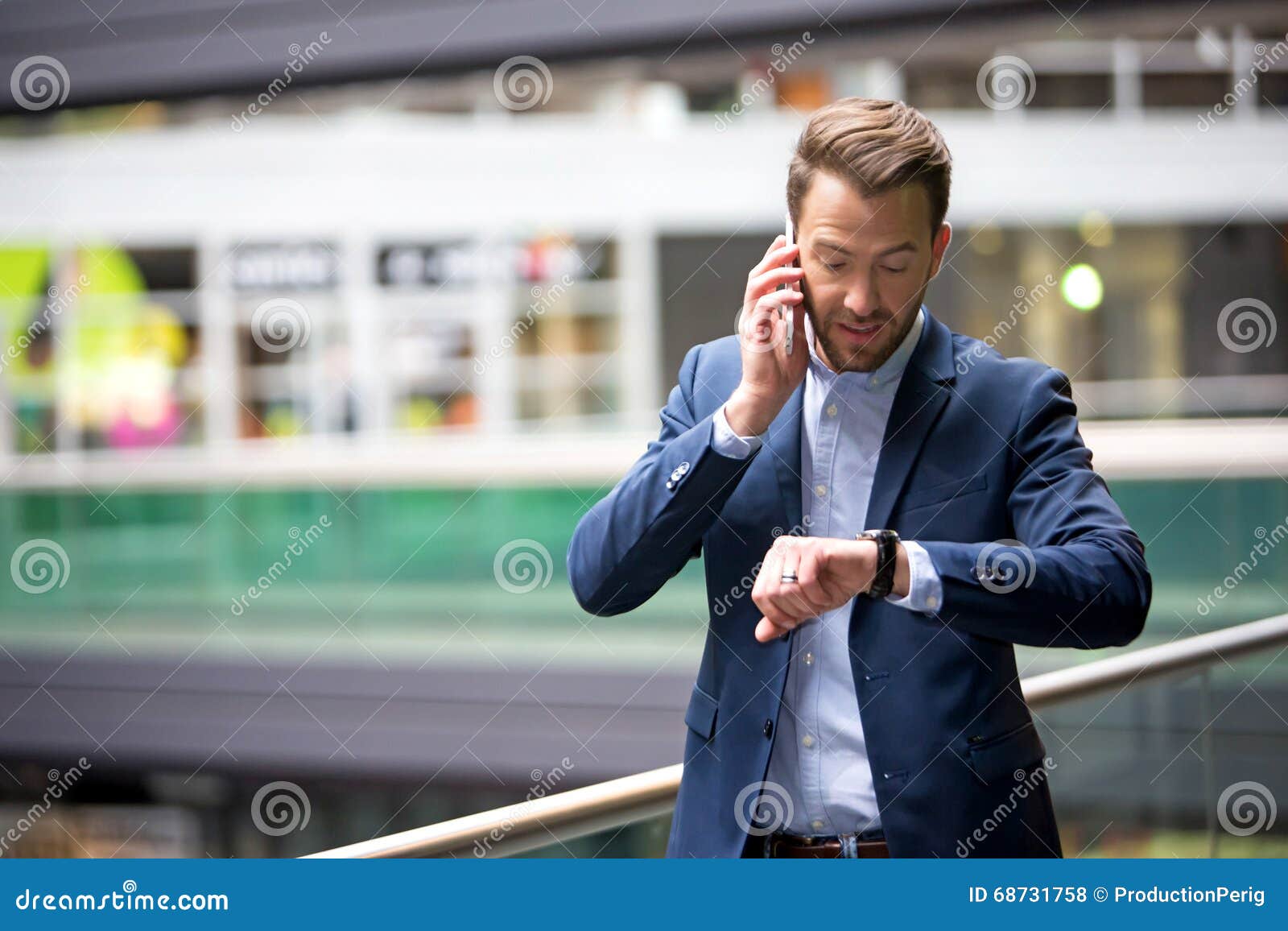 Young Attractive Man Being Late To an Appointment Stock Photo - Image ...