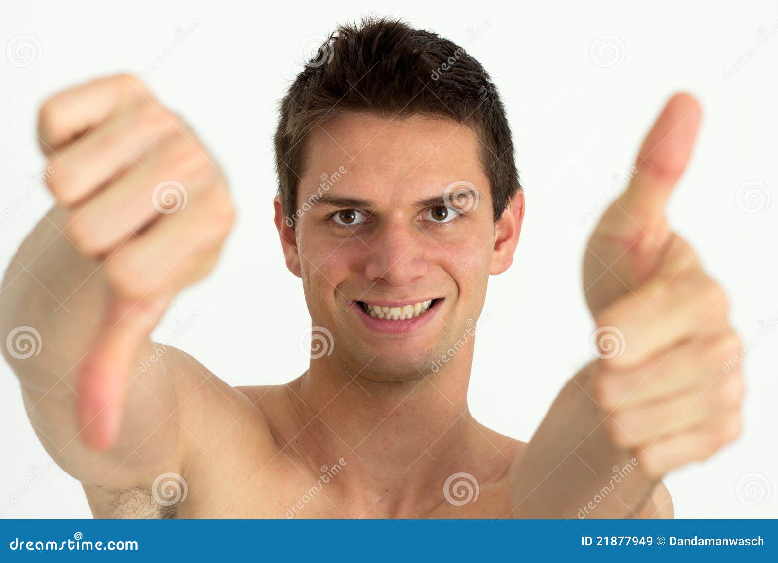 Young Attractive Man Doing Thumb Up Stock Image - Image of ...