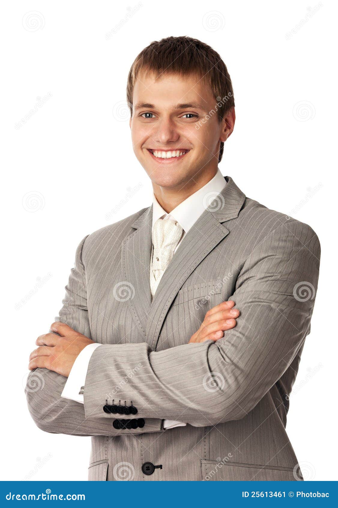 Young Attractive Man Smiling Brightly Stock Image - Image of confident ...