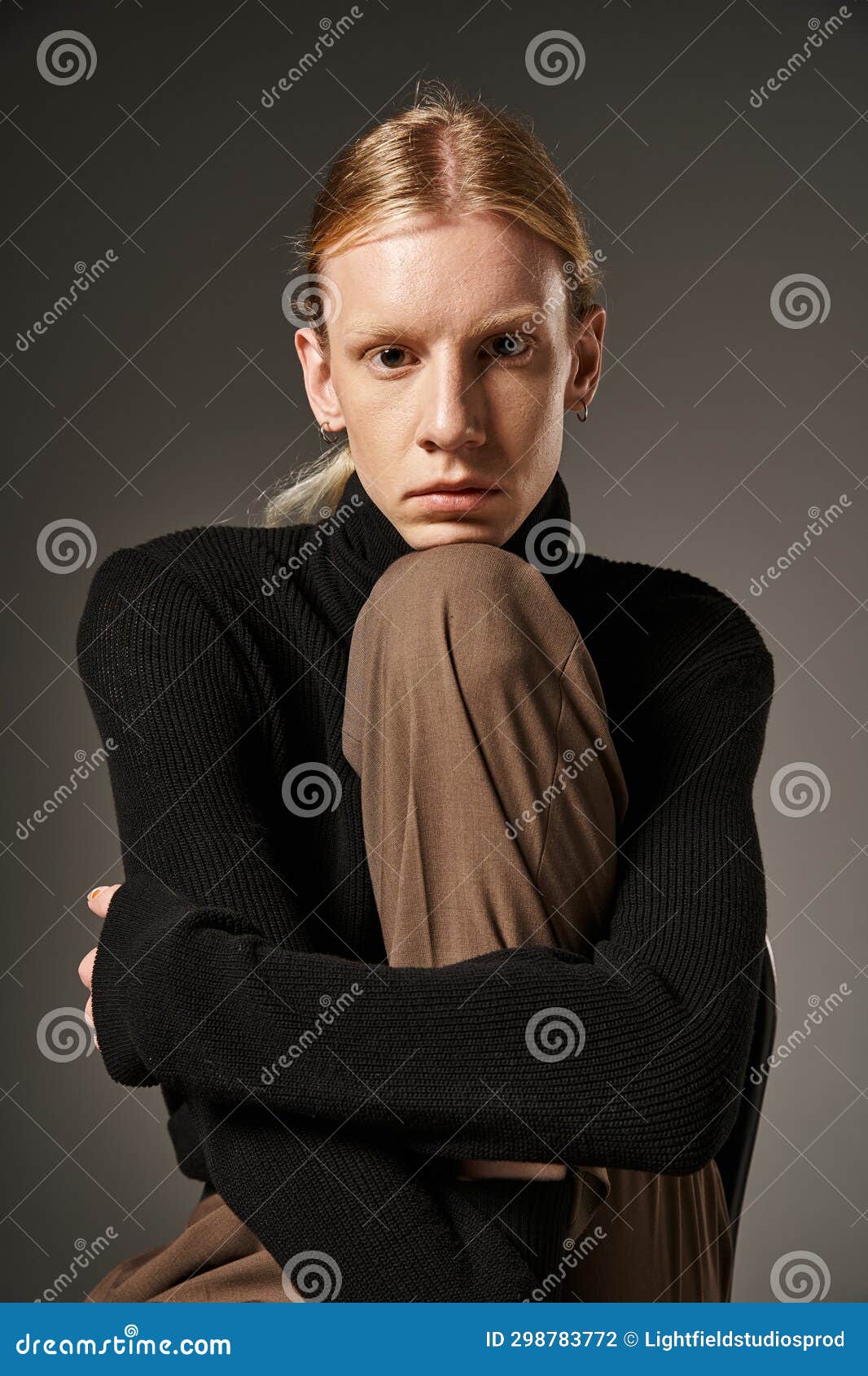 Young Attractive Non Binary Person with Stock Photo - Image of fancy ...
