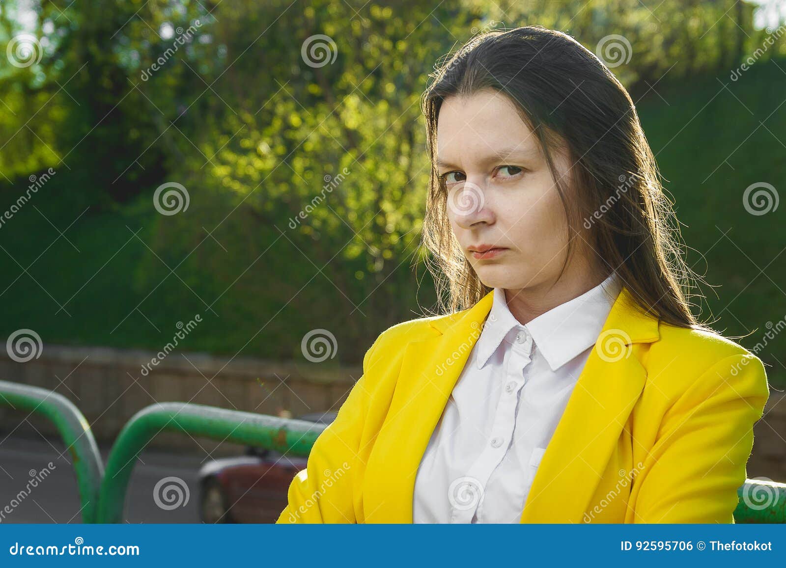 Young Attractive Woman in a Bad Mood Stock Photo - Image of female ...