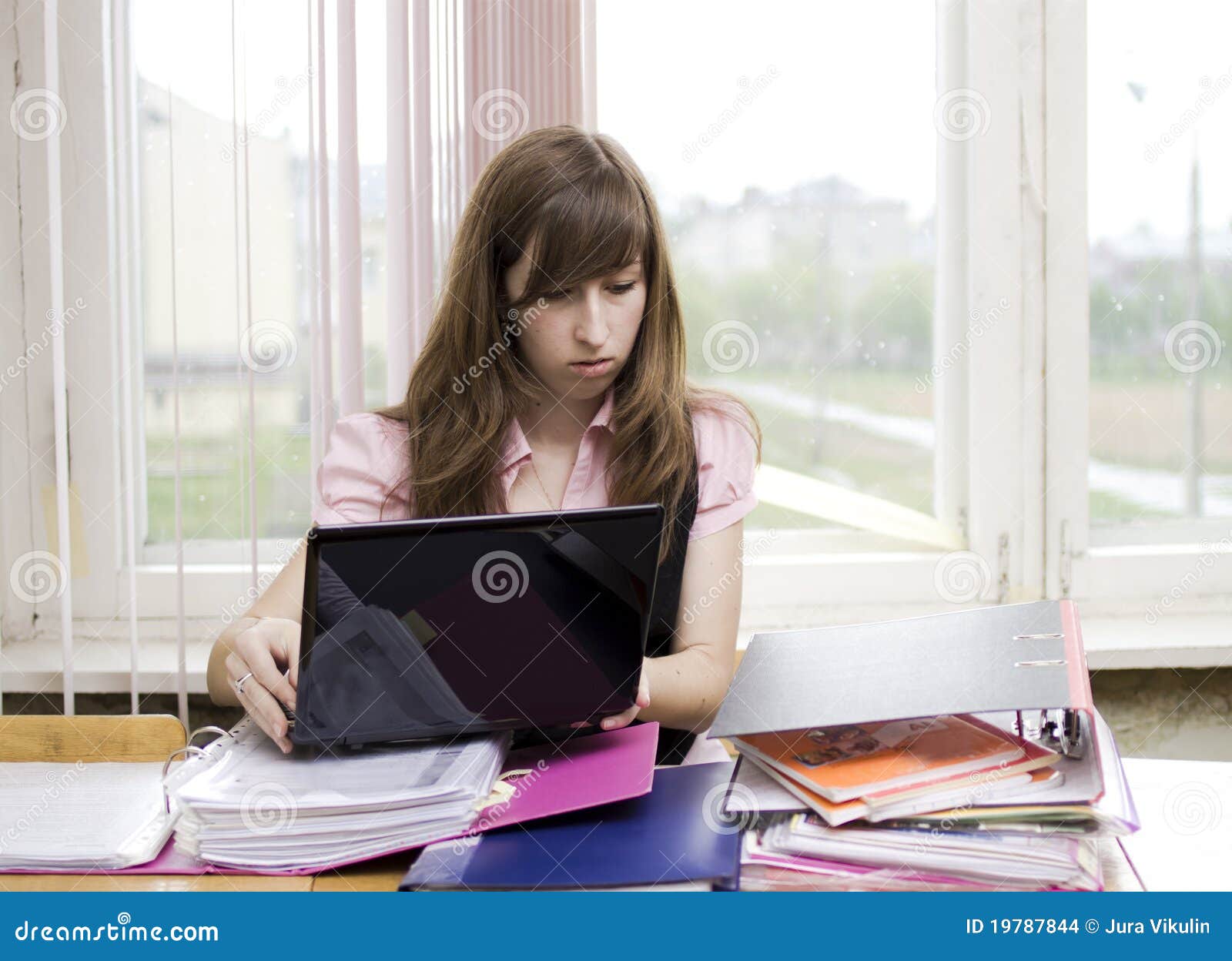 The young auditor stock photo. Image of boss, girl, graduate - 19787844