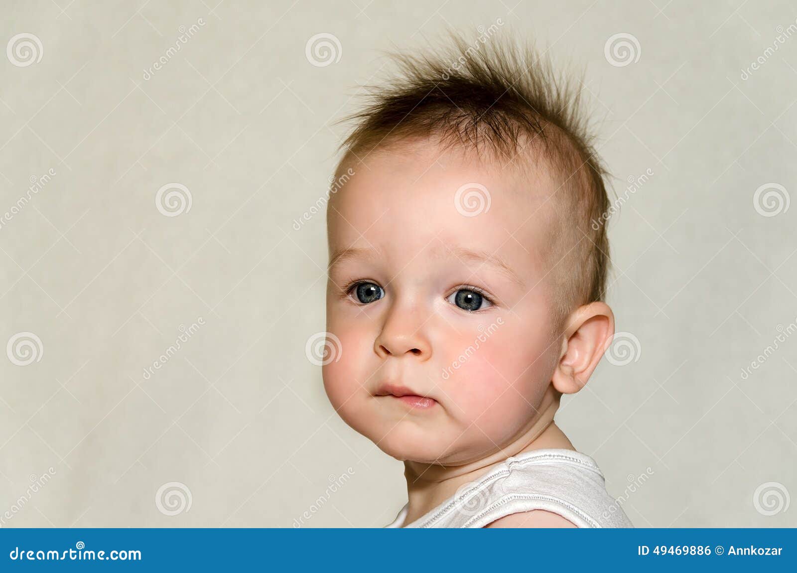 Young baby biting his lips stock photo. Image of adorable - 49469886