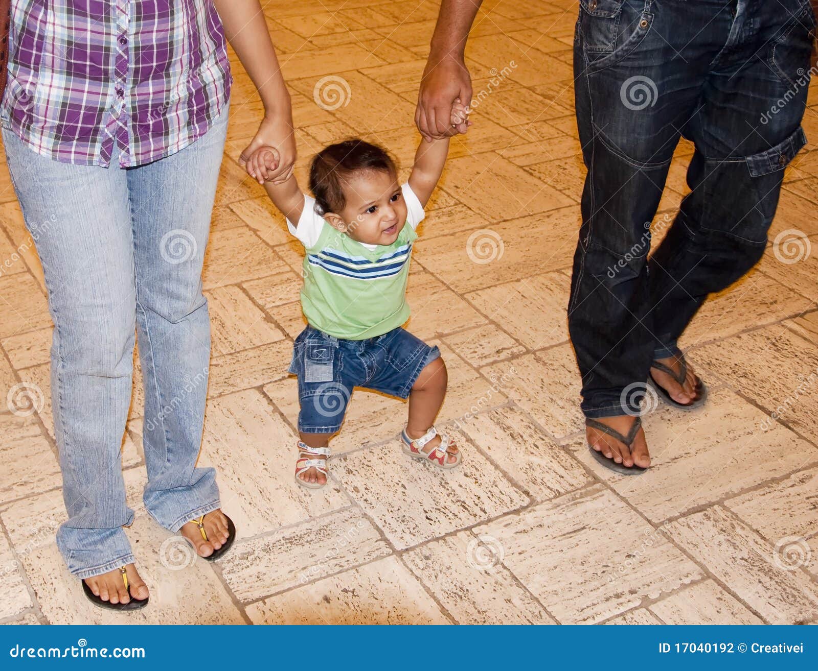 Young Baby Learning To Walk Stock Photo - Image of hand, child: 17040192