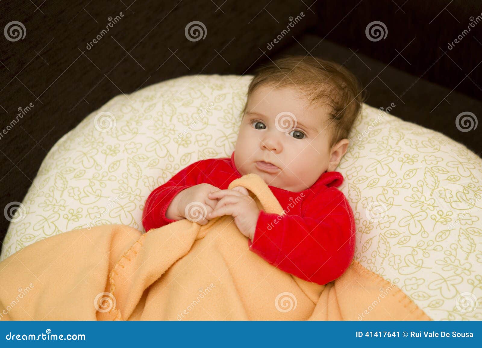 Young baby stock image. Image of female, fluffy, model - 41417641