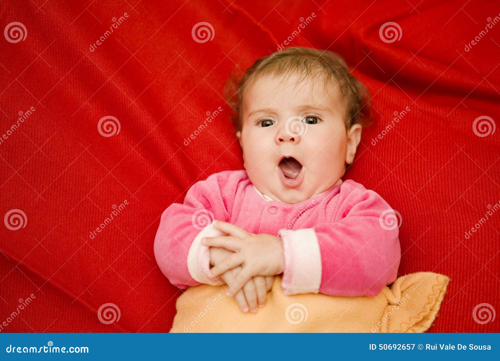 Young baby singing stock image. Image of child, happy - 50692657