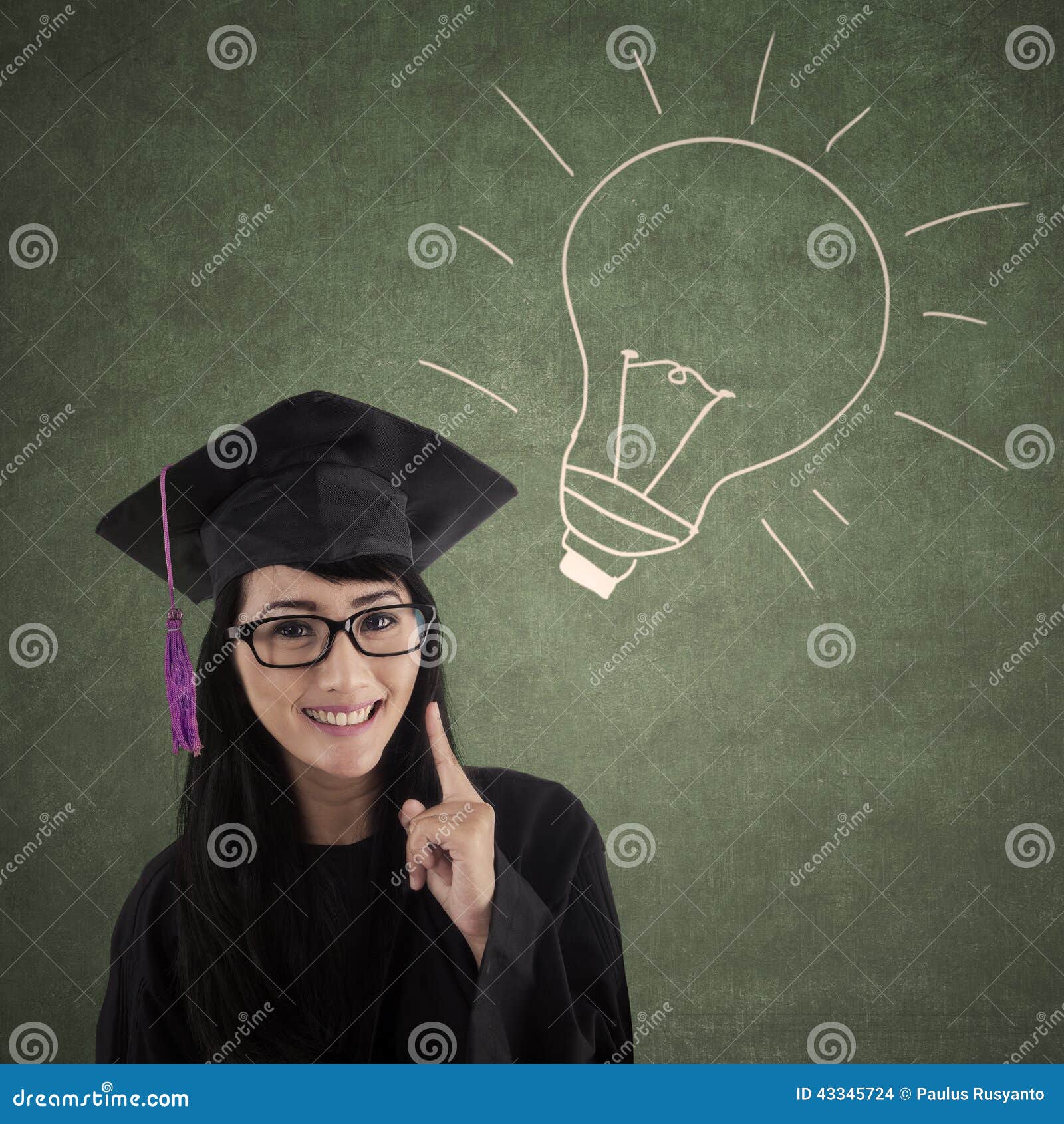 Bachelor Getting Idea In Class 1 Royalty-Free Stock Photo ...