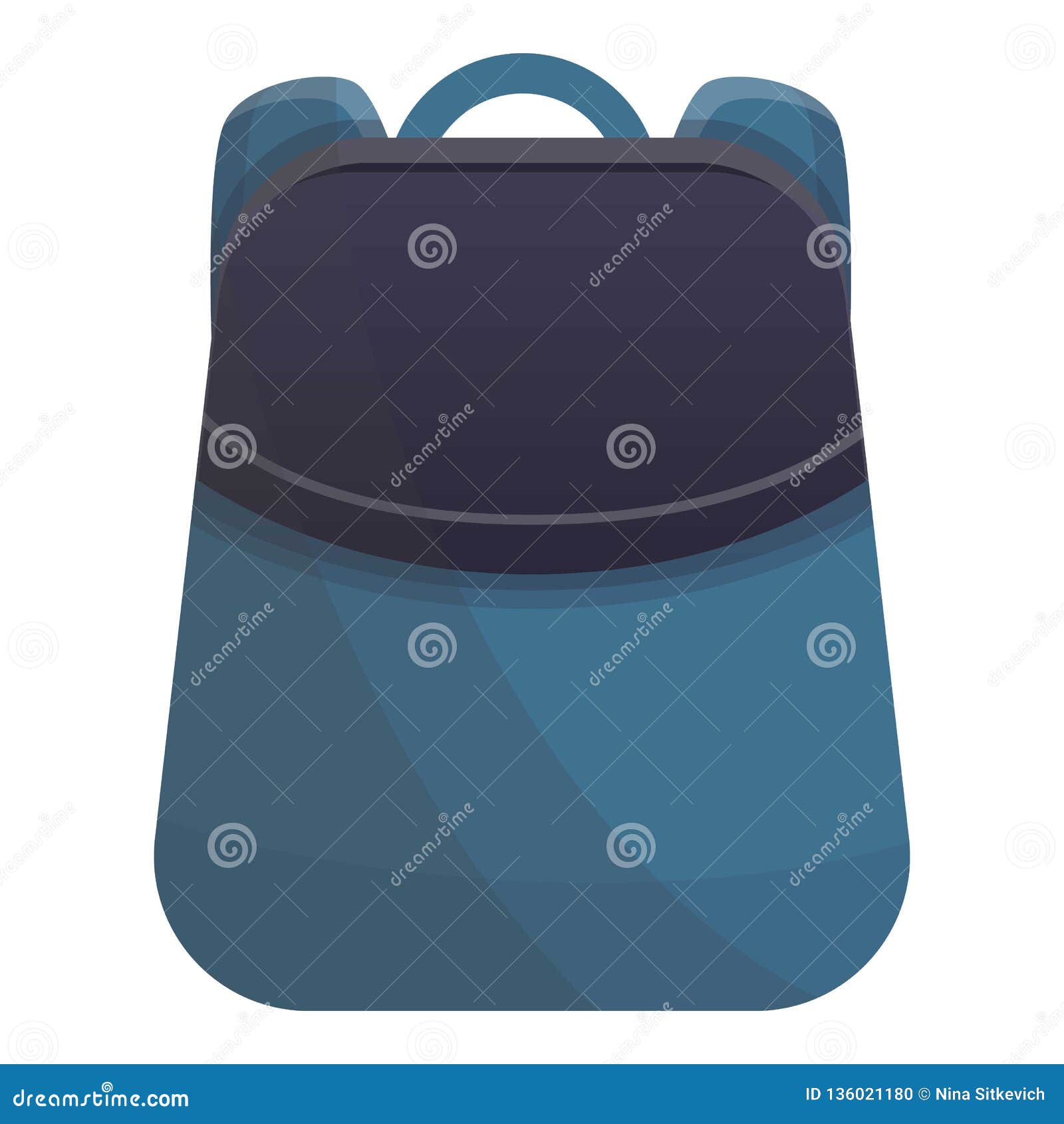 Young Backpack Icon, Cartoon Style Stock Vector - Illustration of ...