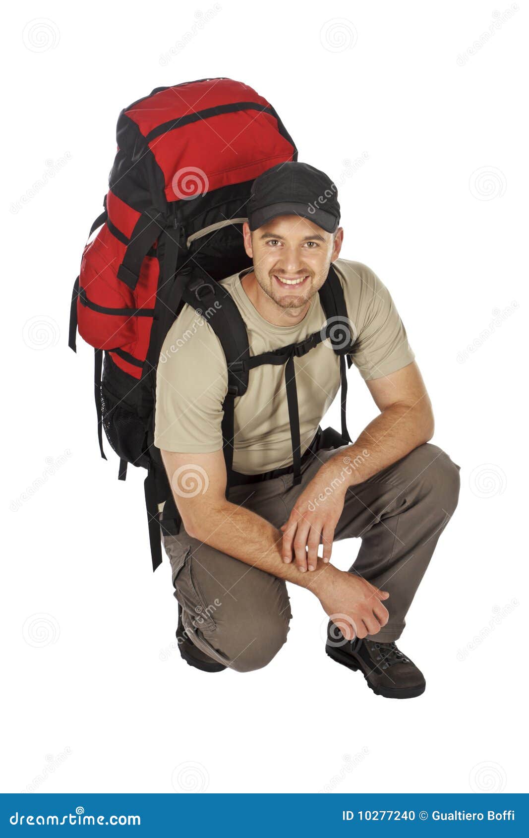 Young backpacker stock photo. Image of tour, equipment - 10277240