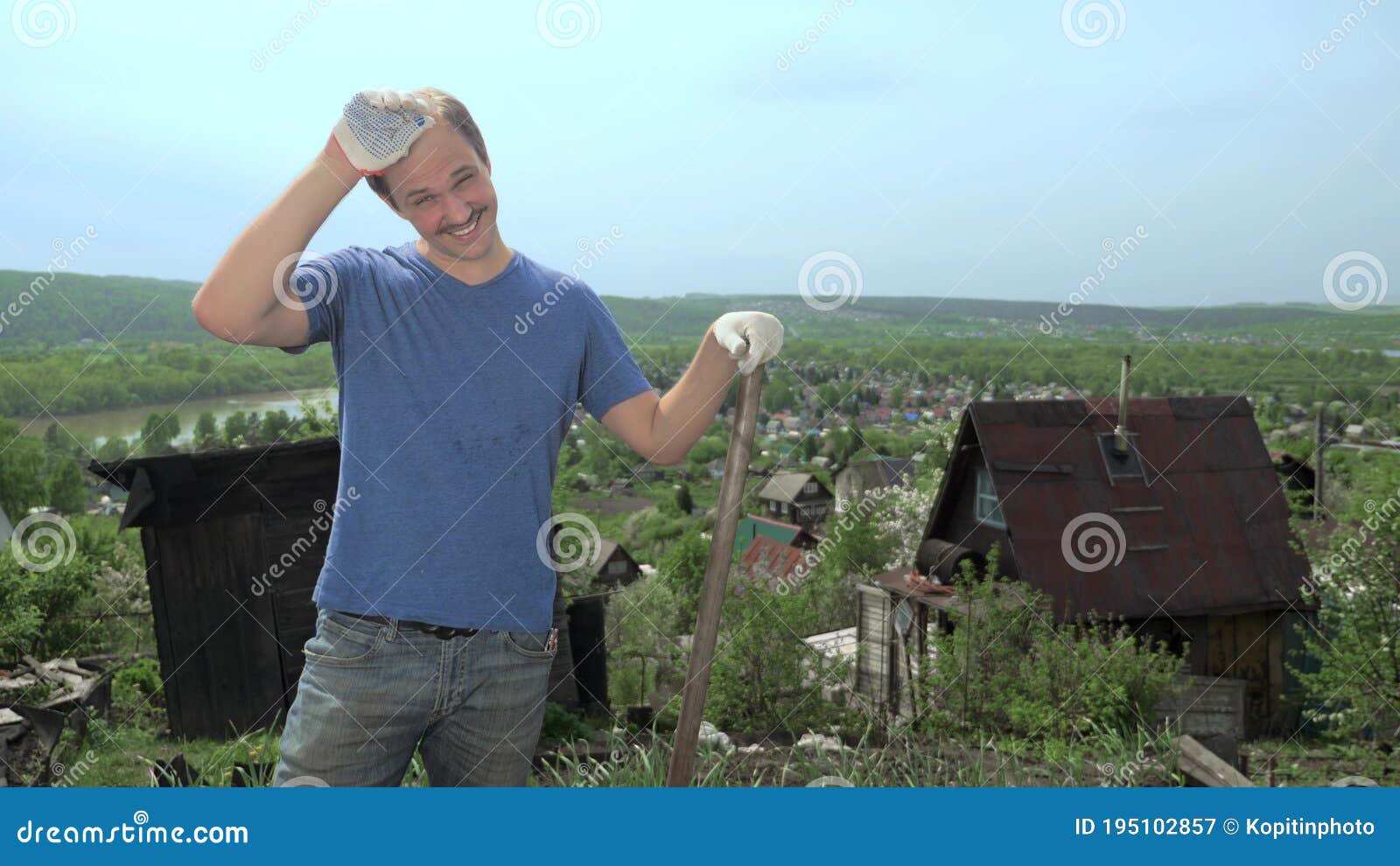 A Young Balding Bald Man Yells And Screams Holding His Head. The ... A Young Balding Bald Man Yells And Screams Holding His Head. The ...