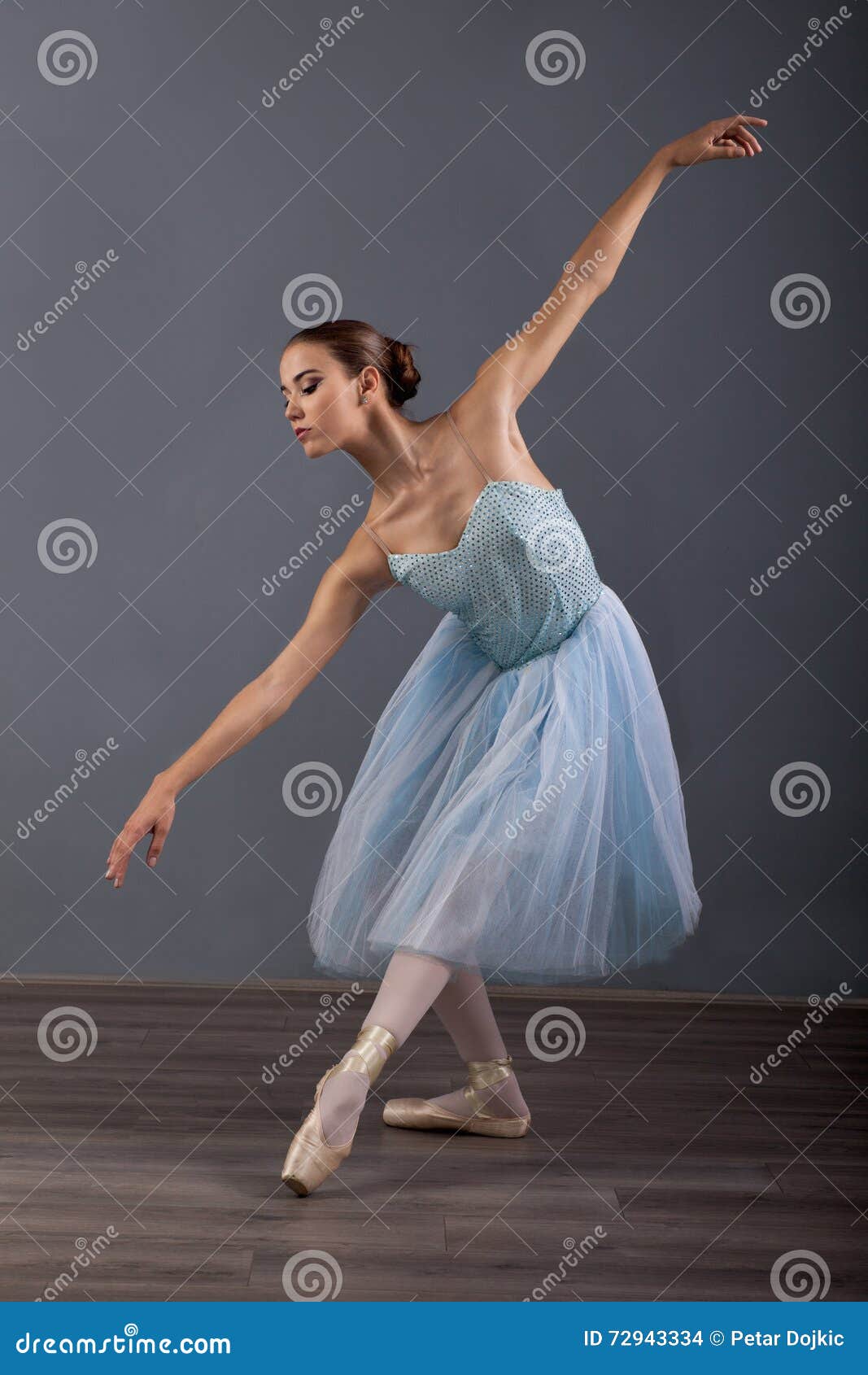 Young Ballerina in Ballet Pose Classical Dance Stock Photo - Image of ...