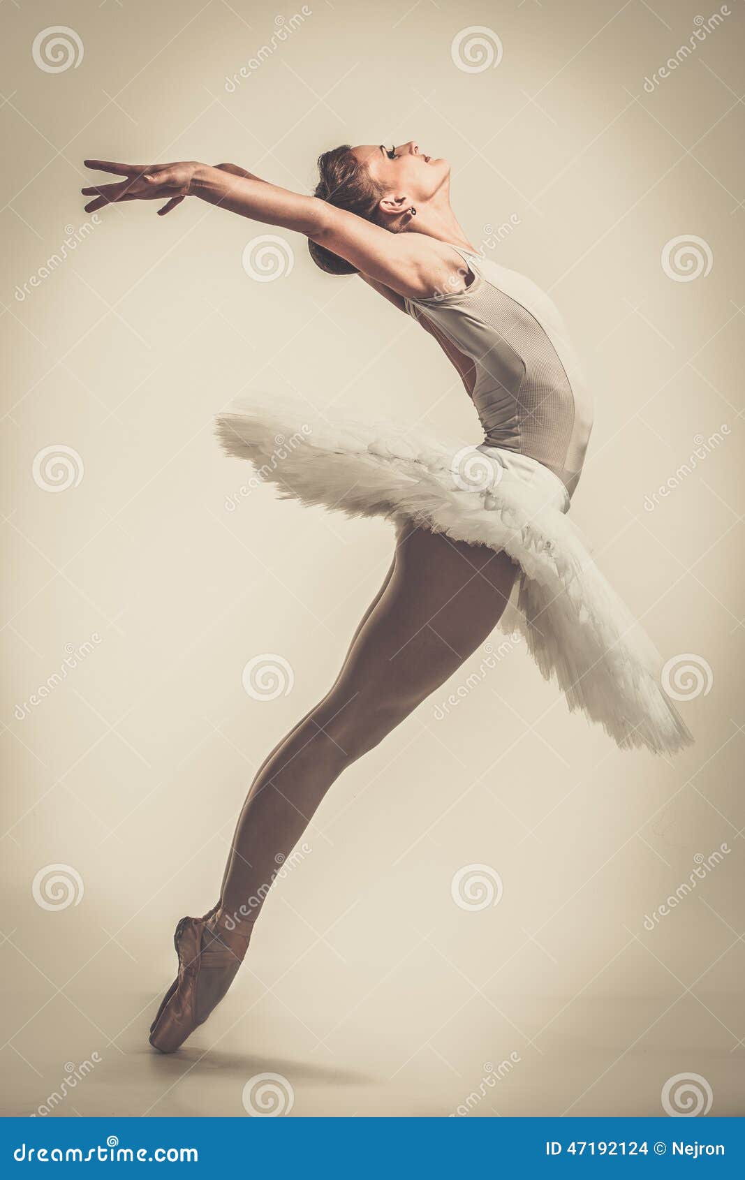 Young Ballerina Dancer in Tutu Stock Photo - Image of pointe, movement ...