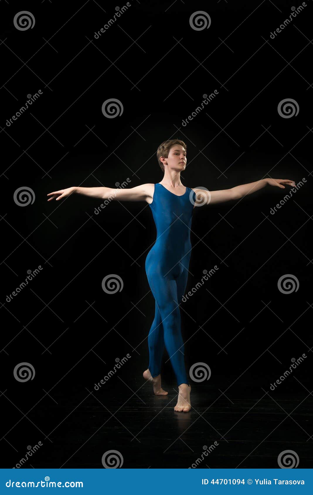 Young Ballet Dancer Dansing on White Background Stock Photo - Image of ...