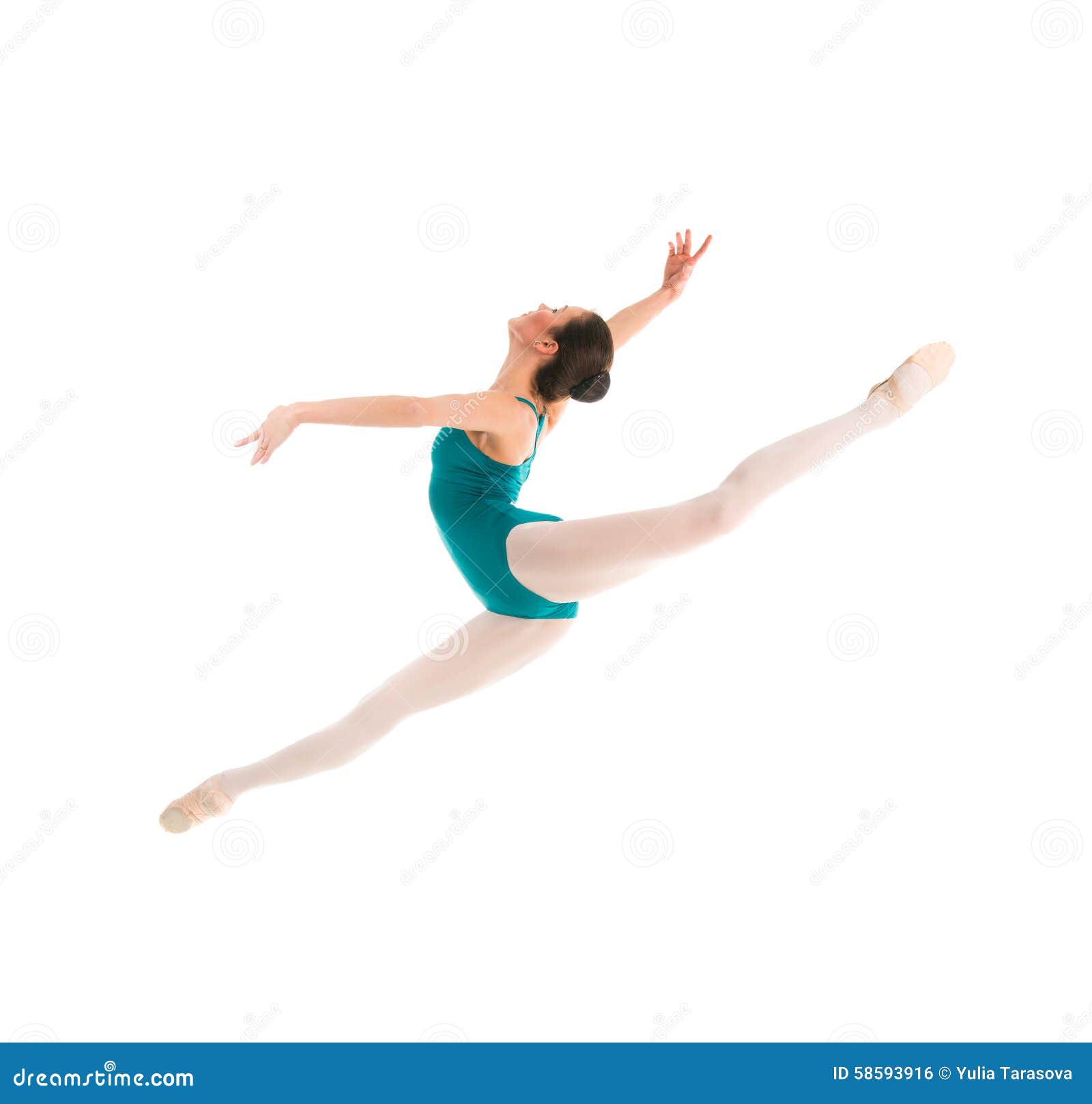 Young Ballet Dancer Jumping Stock Photo - Image of grace, adult: 58593916