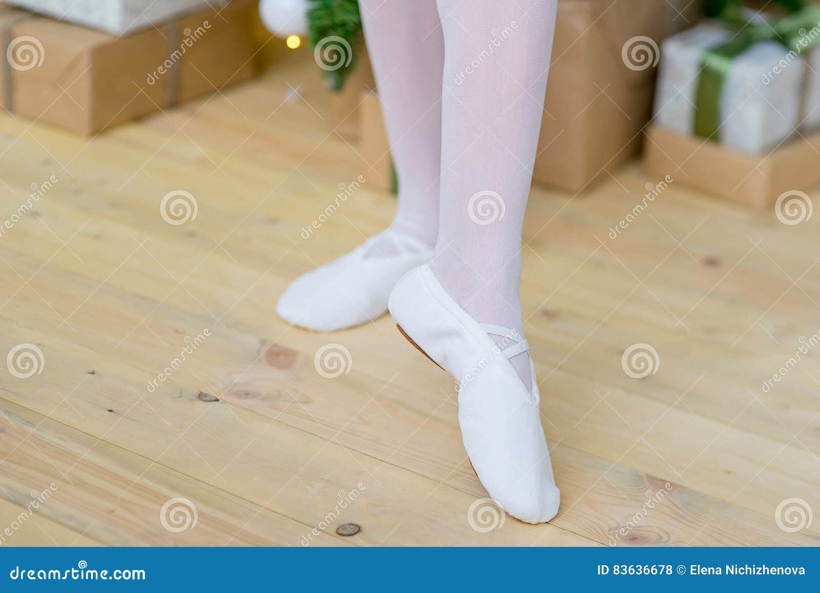 Young Ballet Dancer Learning the Lesson Stock Photo - Image of garland ...