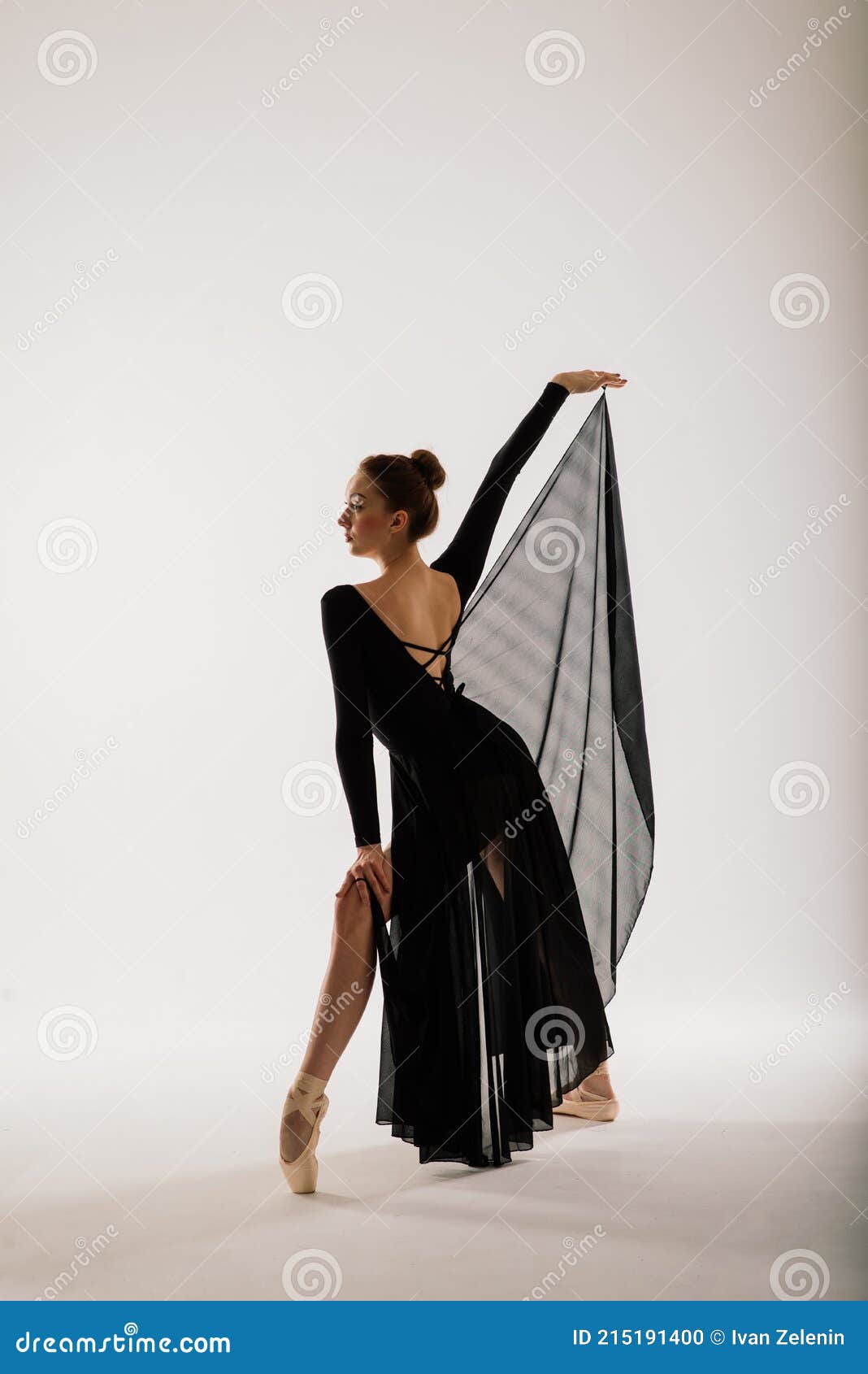 Young Ballet Dancer on White Background Stock Photo - Image of active ...