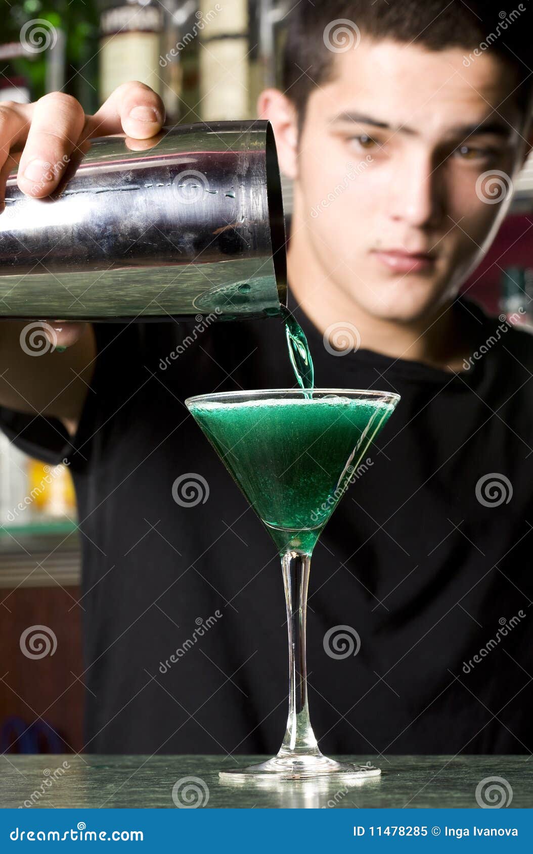 Young barman stock image. Image of glass, party, barkeeper - 11478285