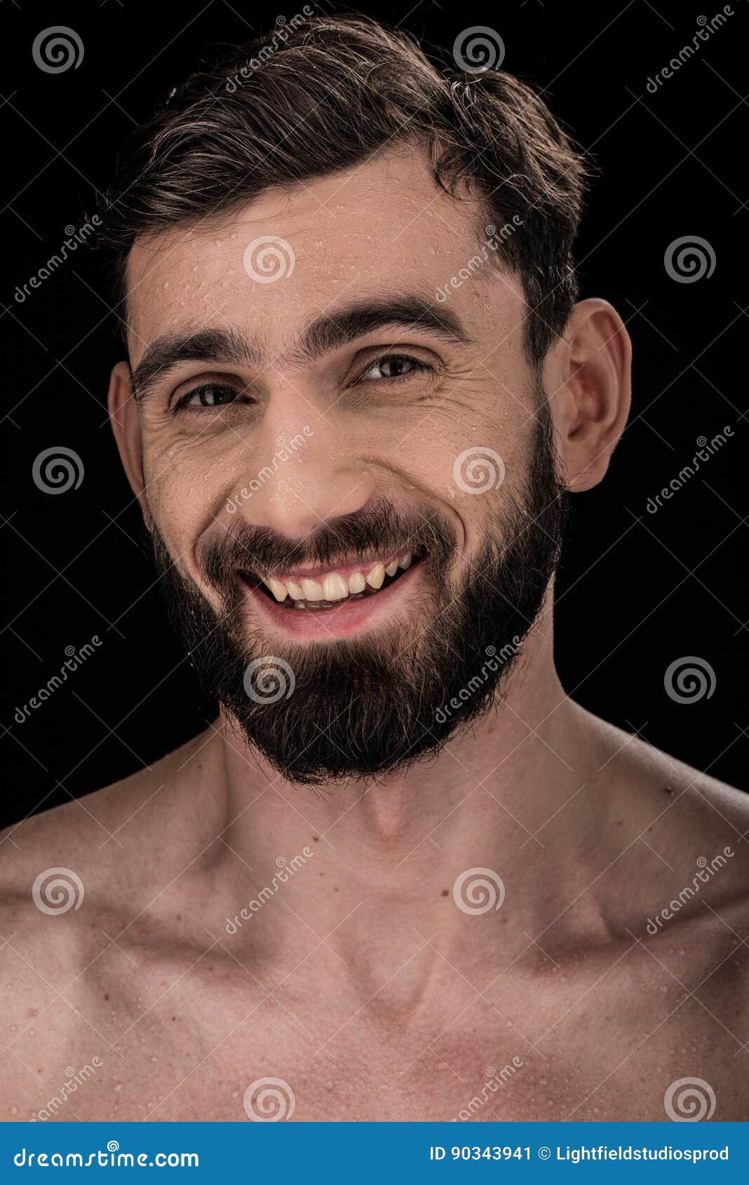 Young bearded man stock image. Image of strongman, sportsman - 90343941