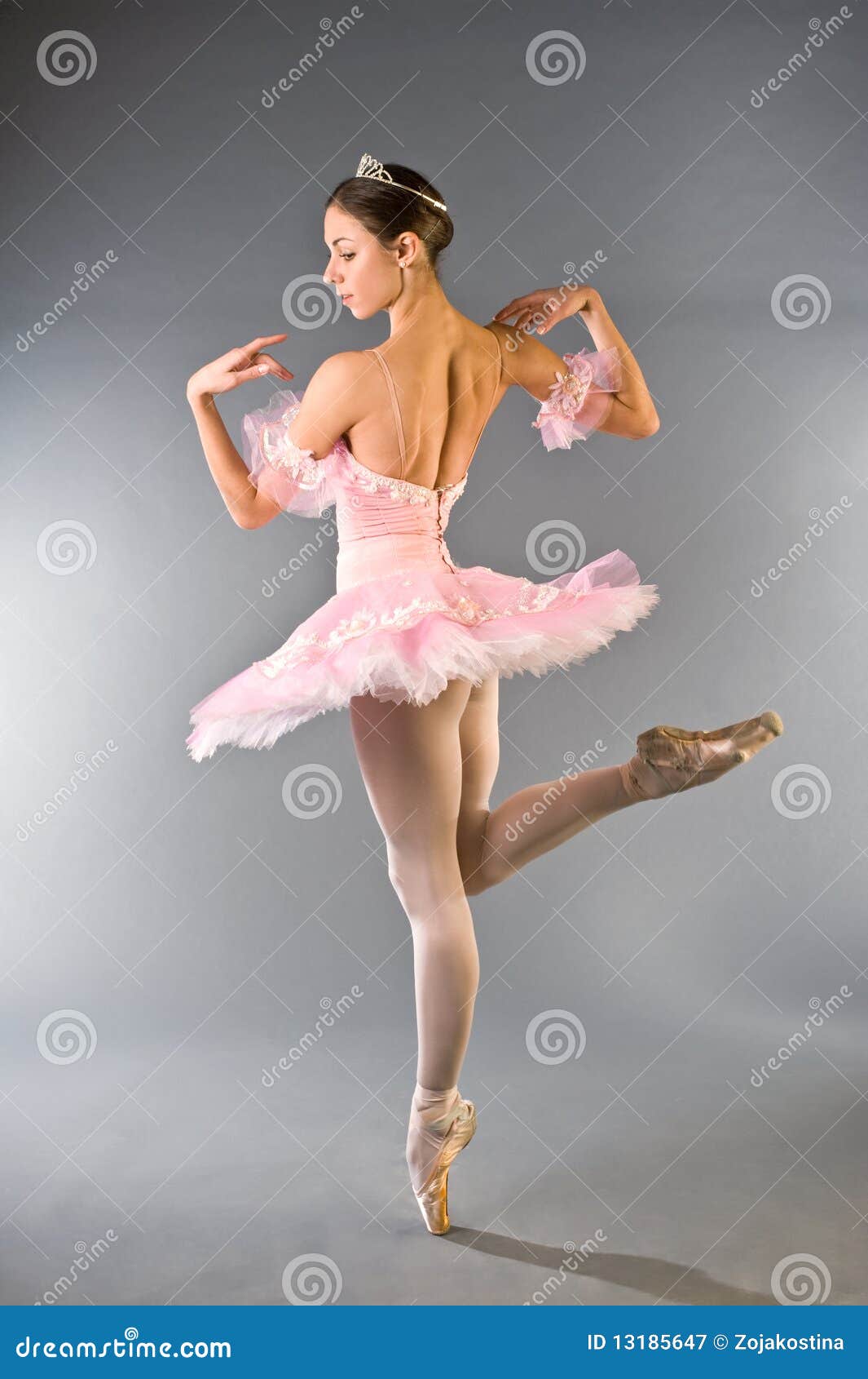 Young Beautiful Ballerina Dancing Gracefully Stock Image - Image of ...