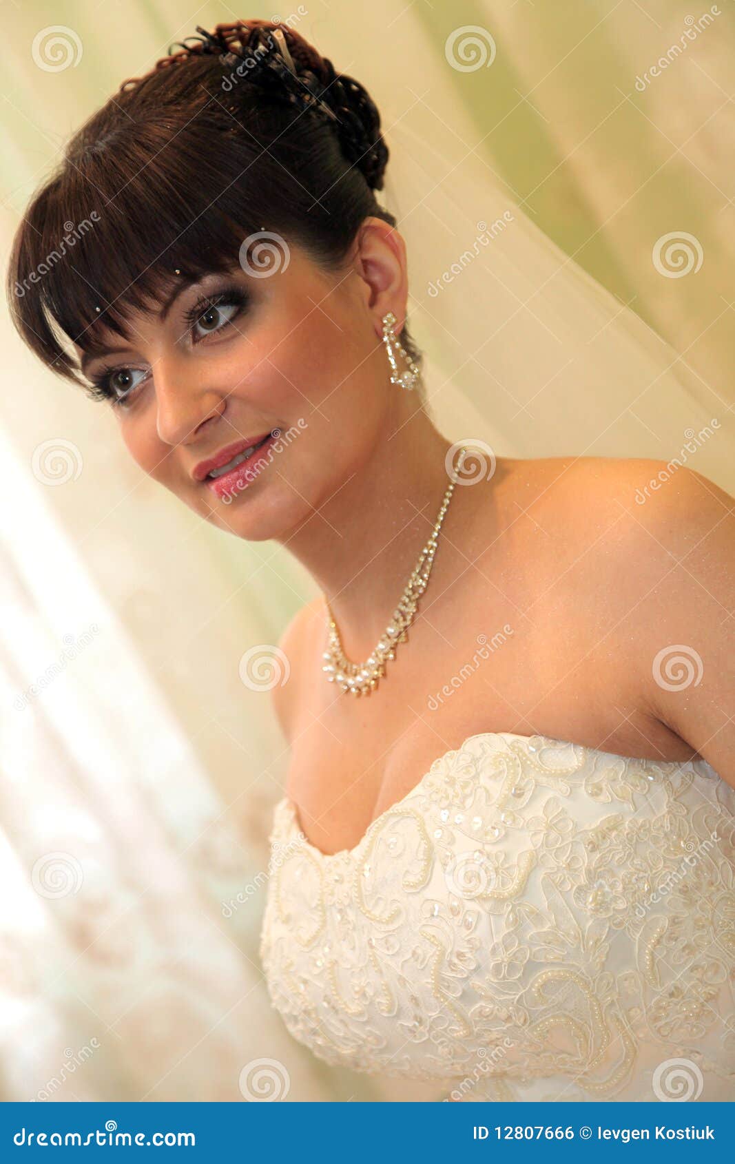 Young beautiful bride stock photo. Image of celebration - 12807666