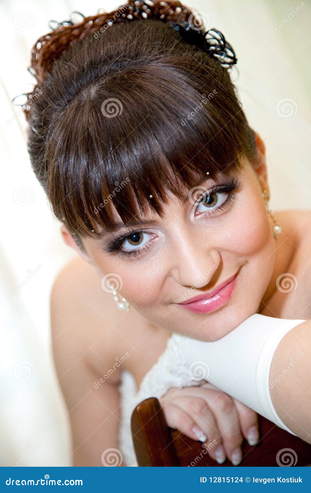 Young beautiful bride stock photo. Image of girl, matrimony - 12815124