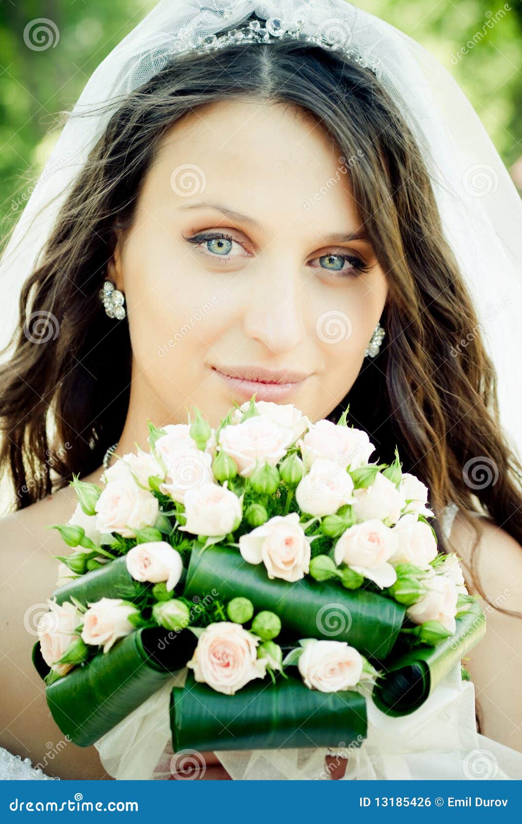 Young beautiful bride stock photo. Image of black, glamour - 13185426