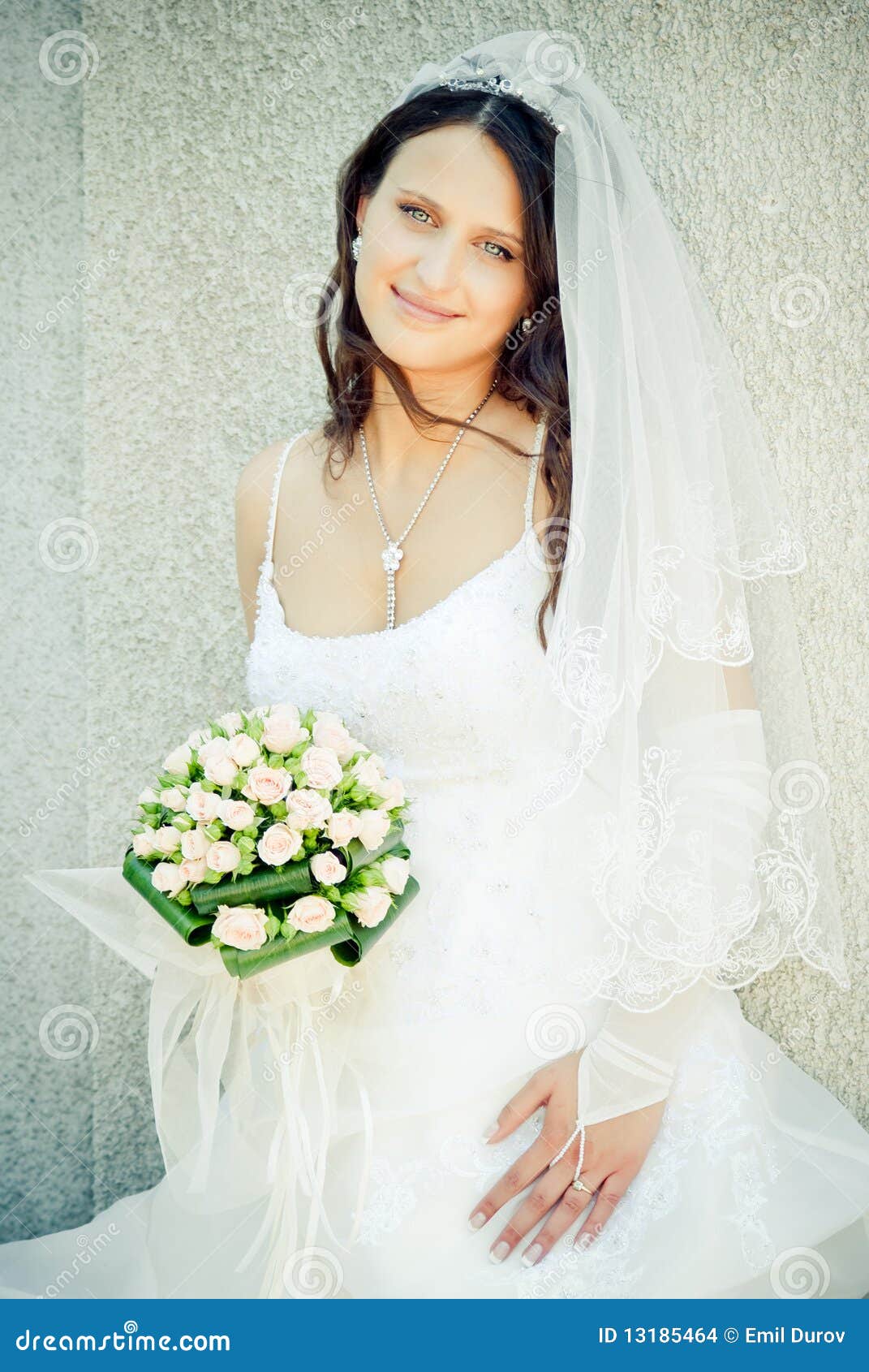 Young beautiful bride stock photo. Image of nice, hair - 13185464