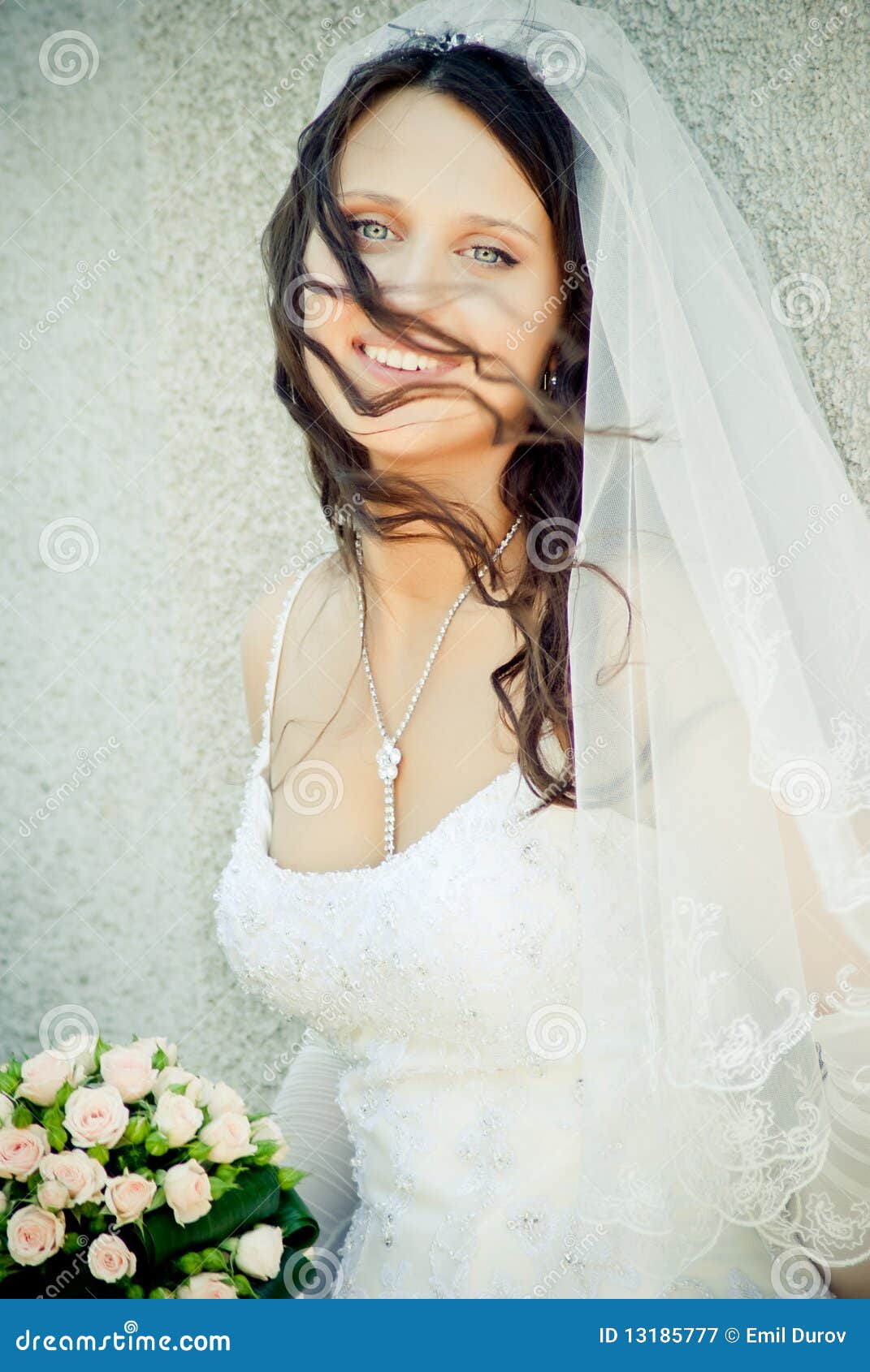 Young beautiful bride stock image. Image of bride, attractive - 13185777