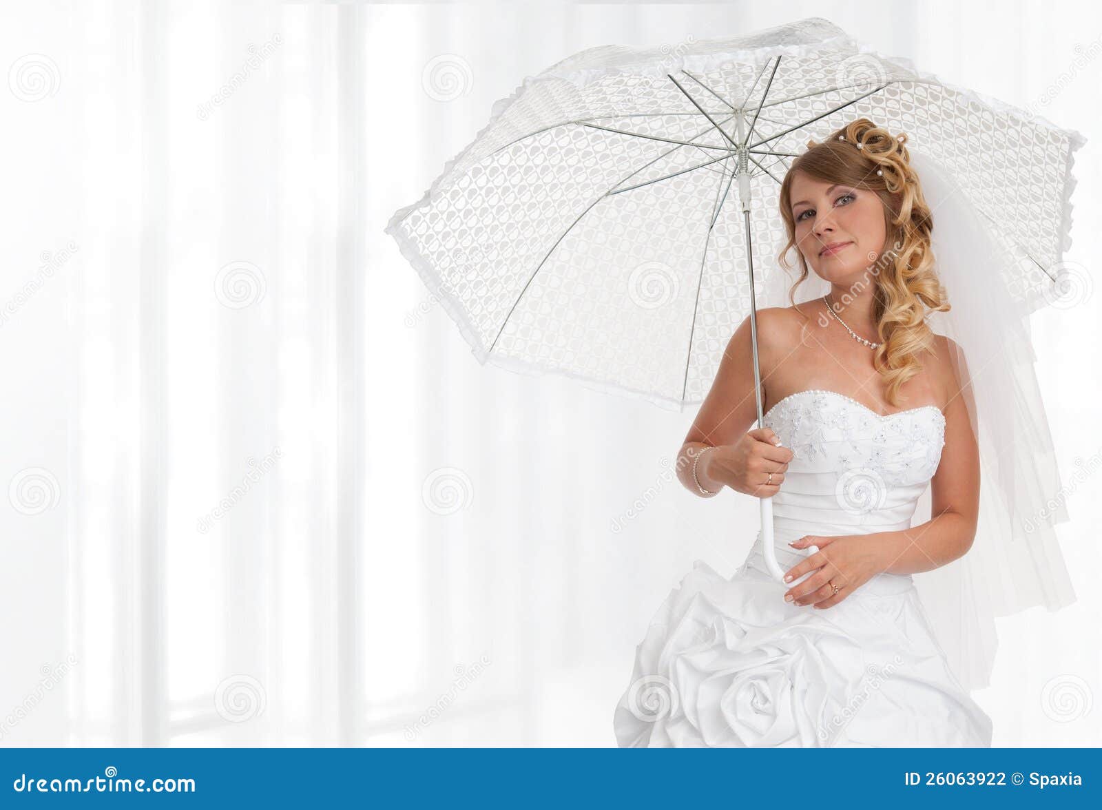 Young beautiful bride stock photo. Image of soft, female - 26063922